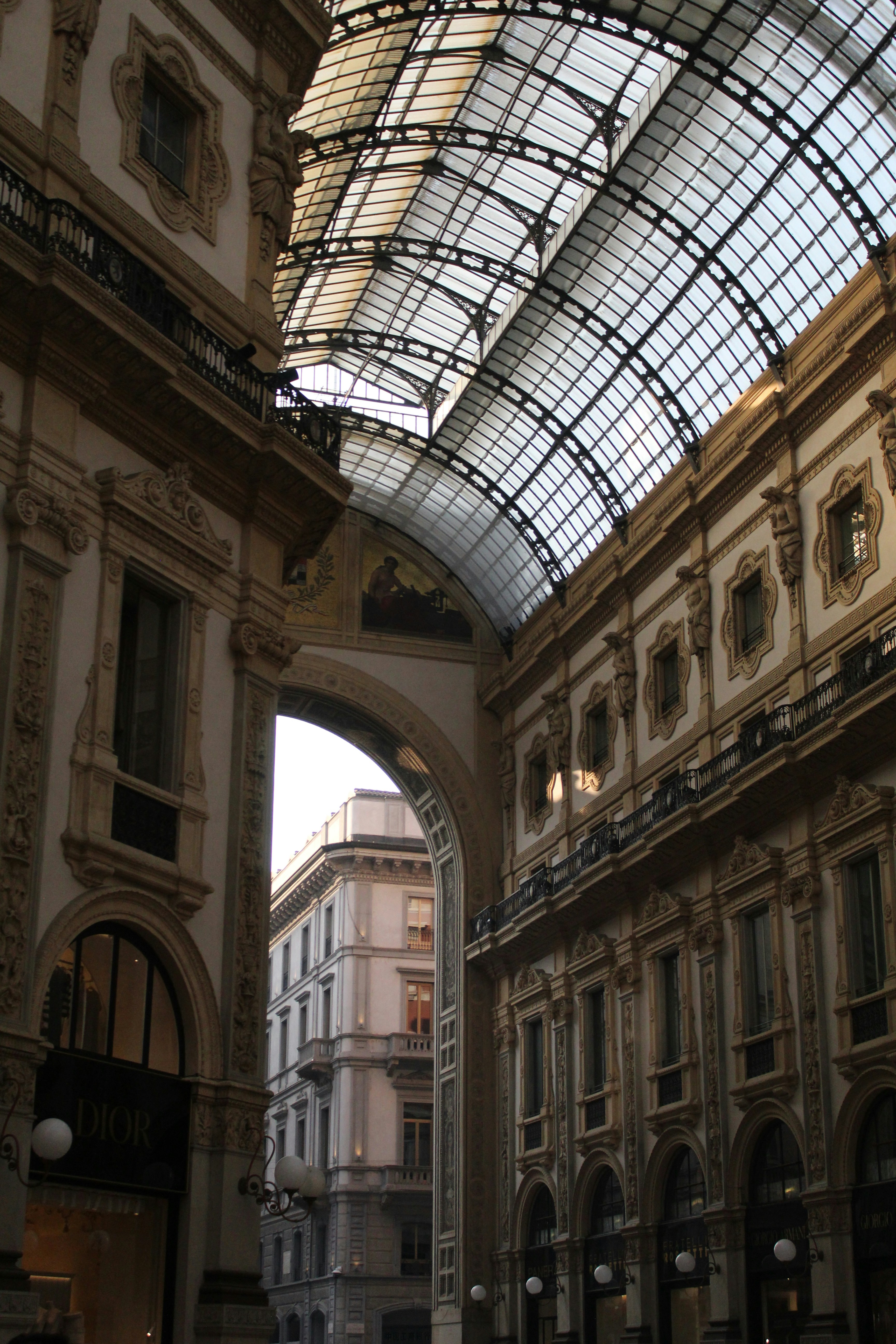 Arcade Skyline: The Grand Glass Roof Over a Venetian-Style Passage