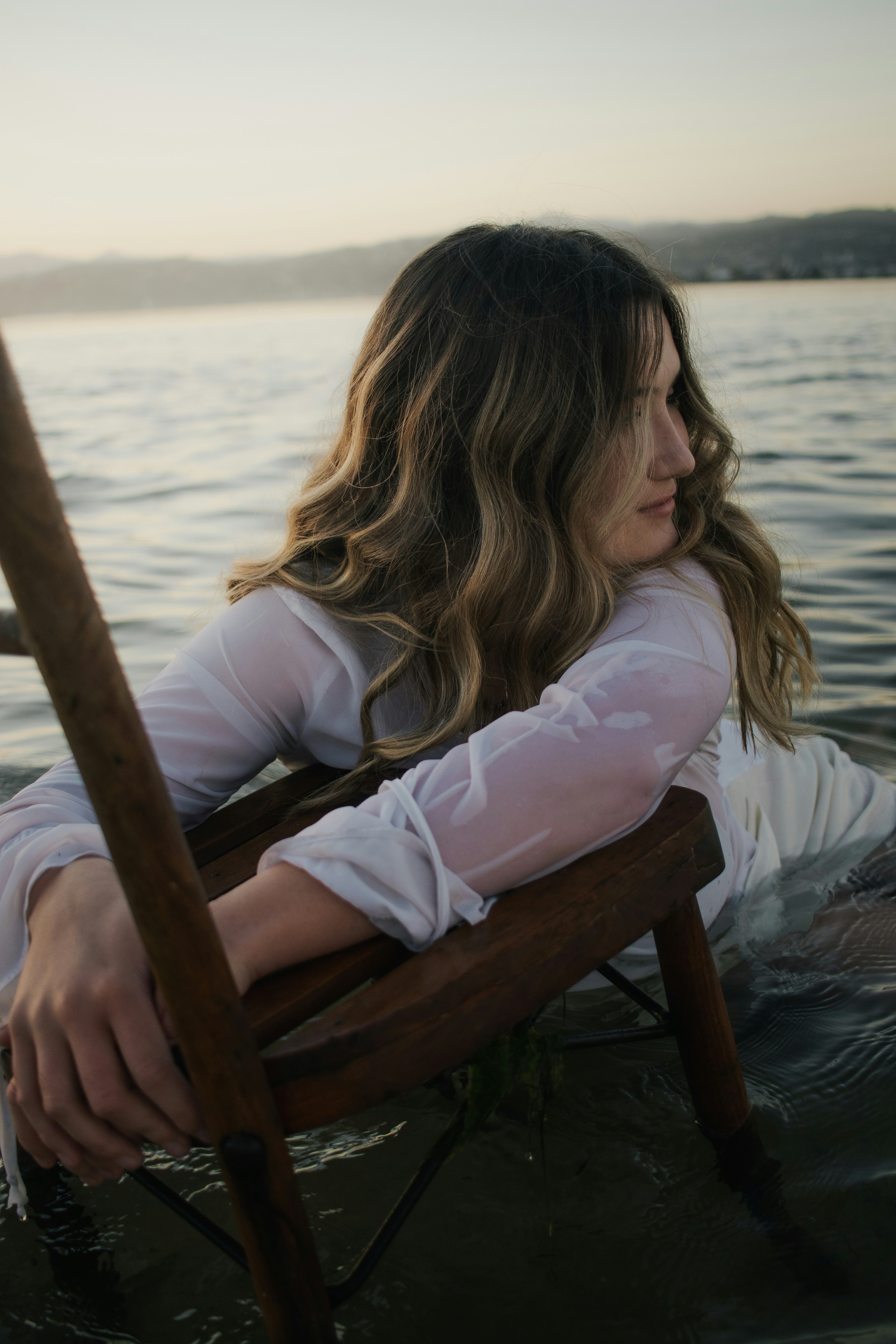 Beneath the Evening Tide: a Moment on Still Water