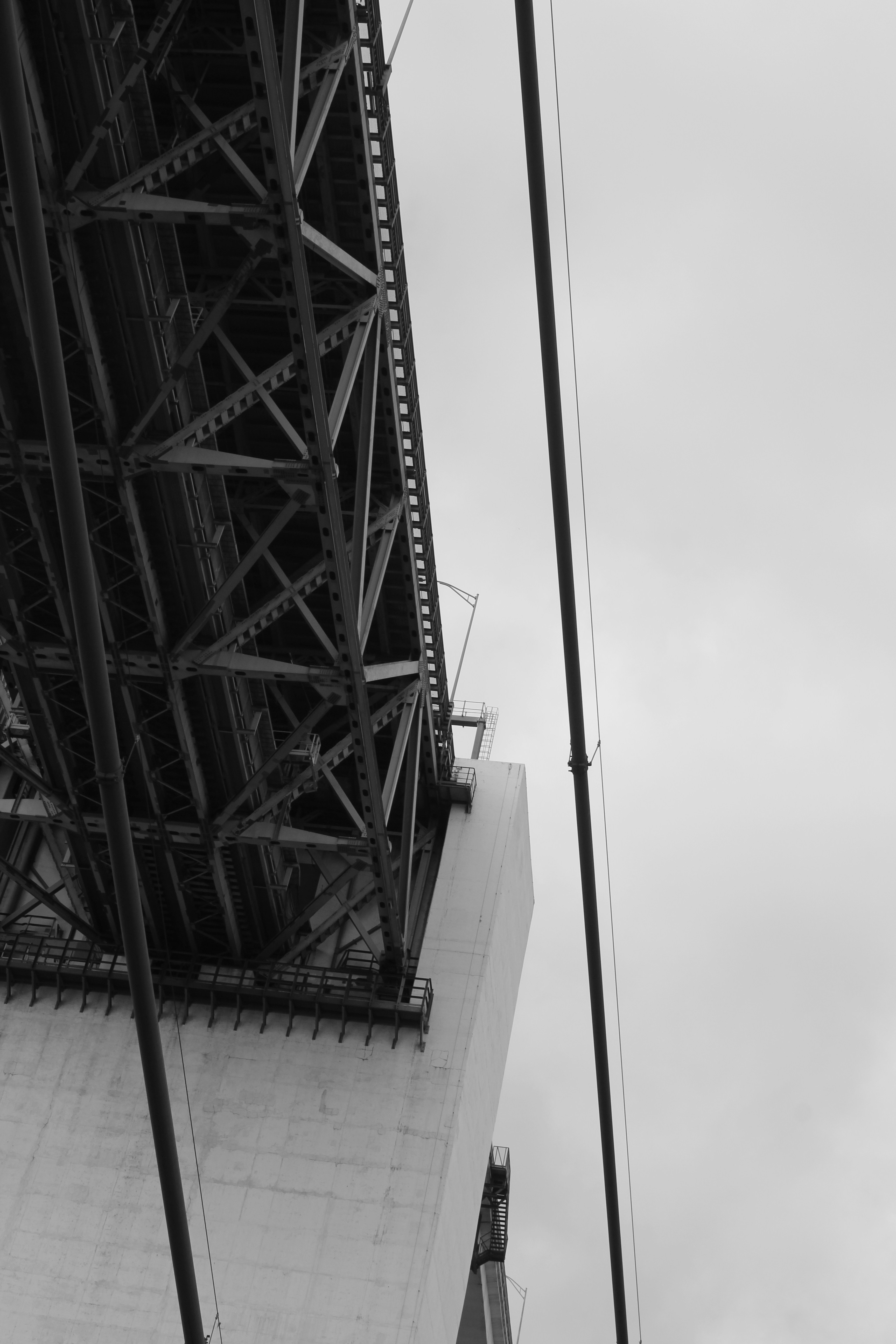 Rising Frame: Structural Lines Against the Sky