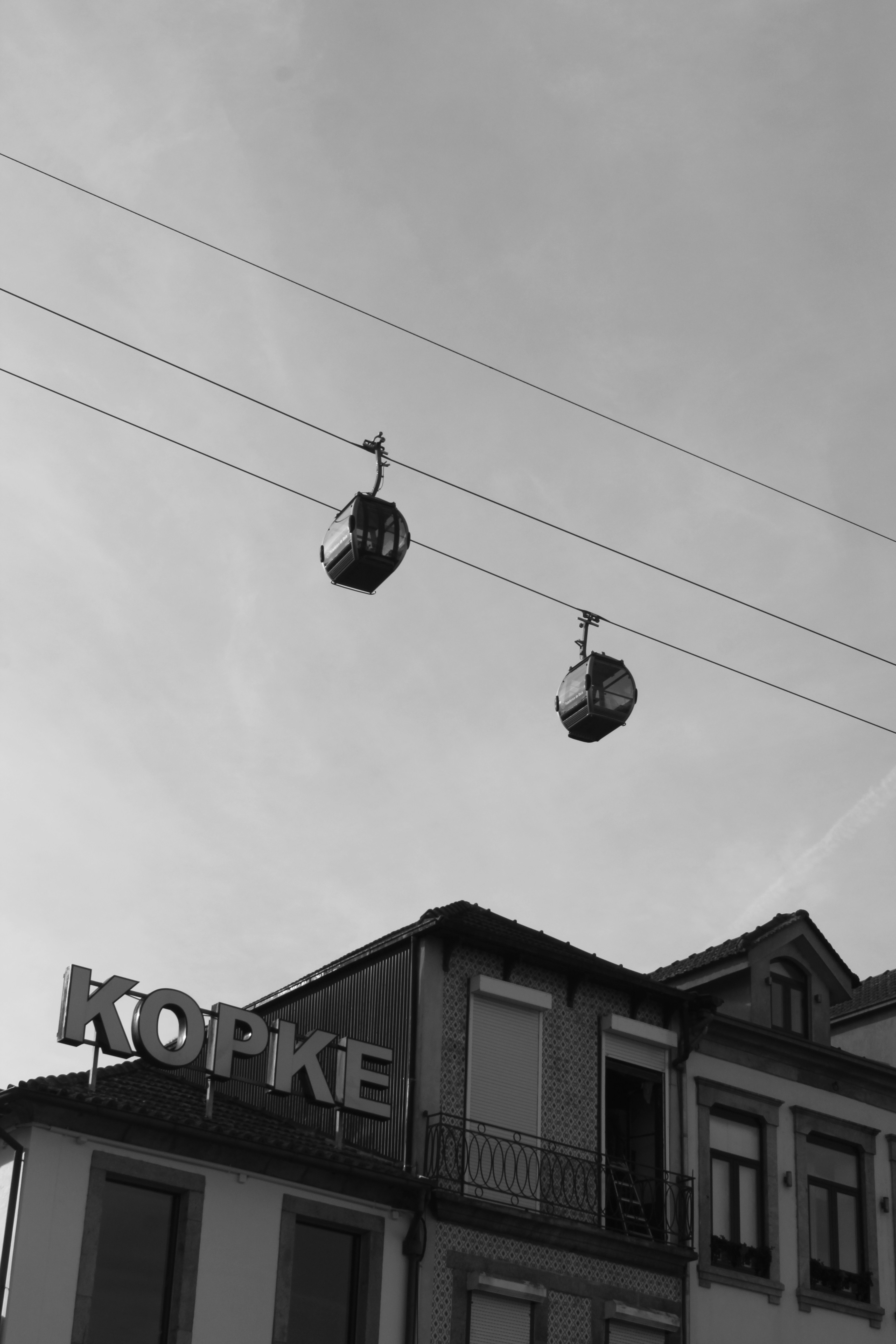 Cable Car Over the Old Town Roof