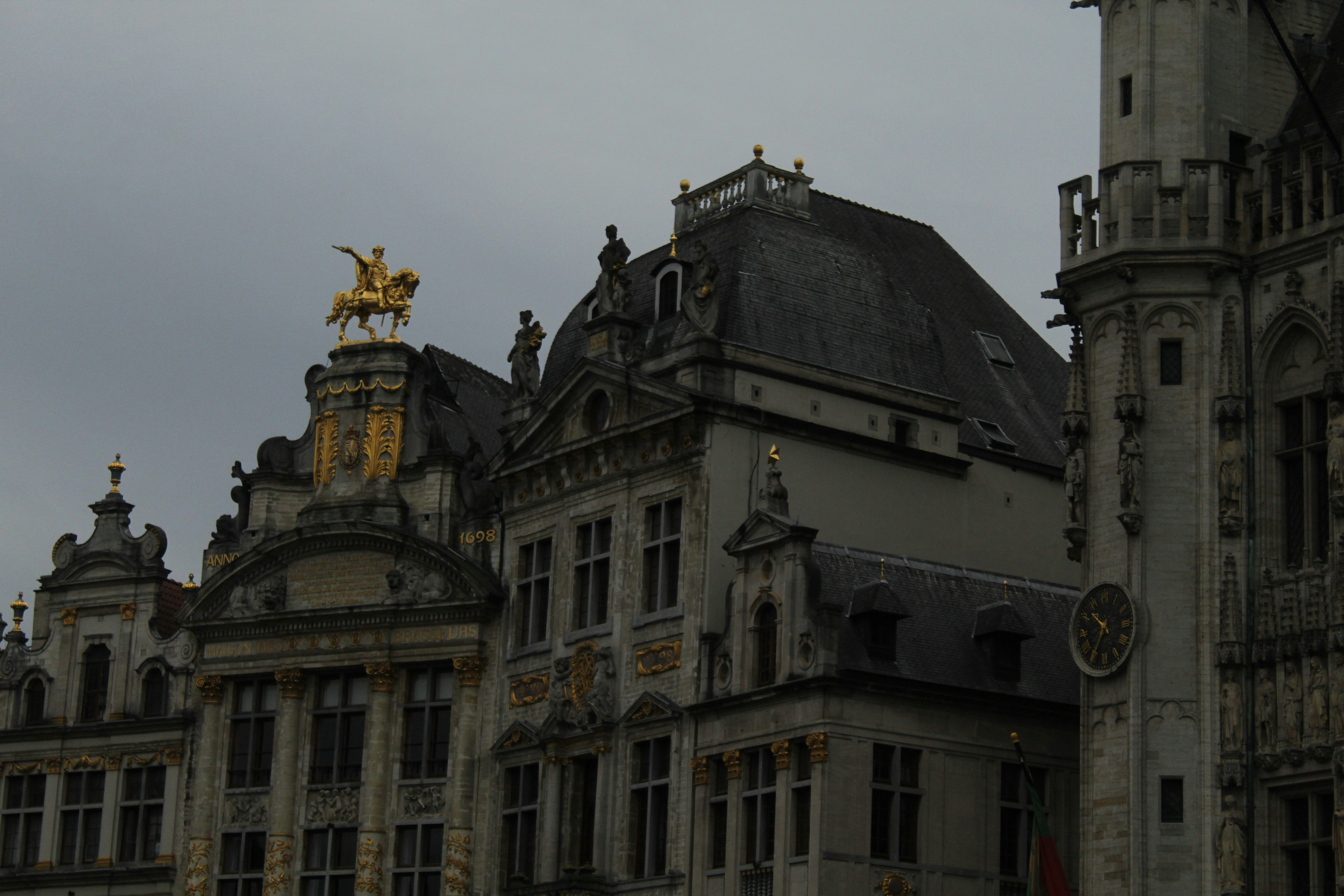 Golden Rider atop a Gothic City Crest