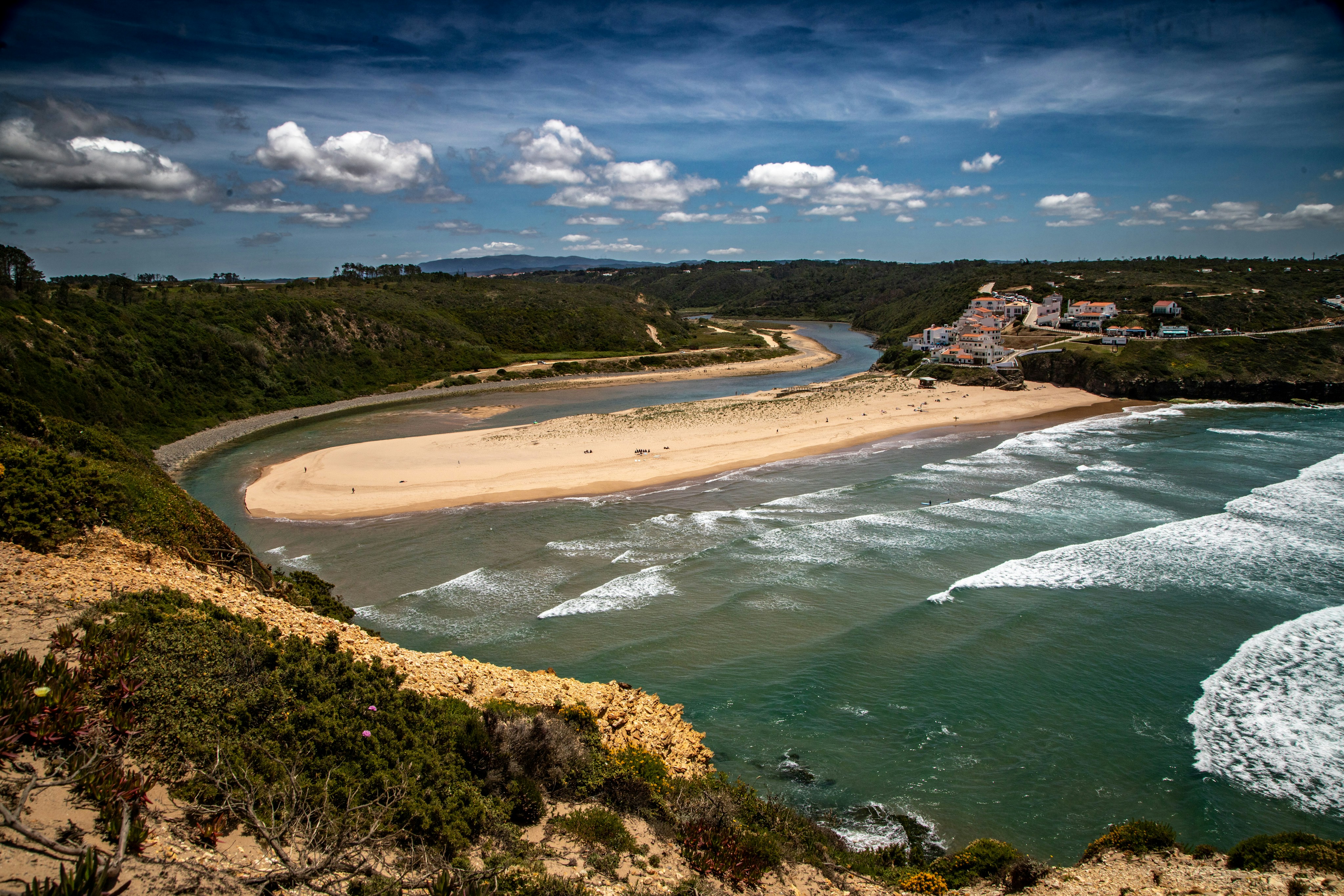 Hidden Cove: A Curved Beach Carved by Tide and Cliff