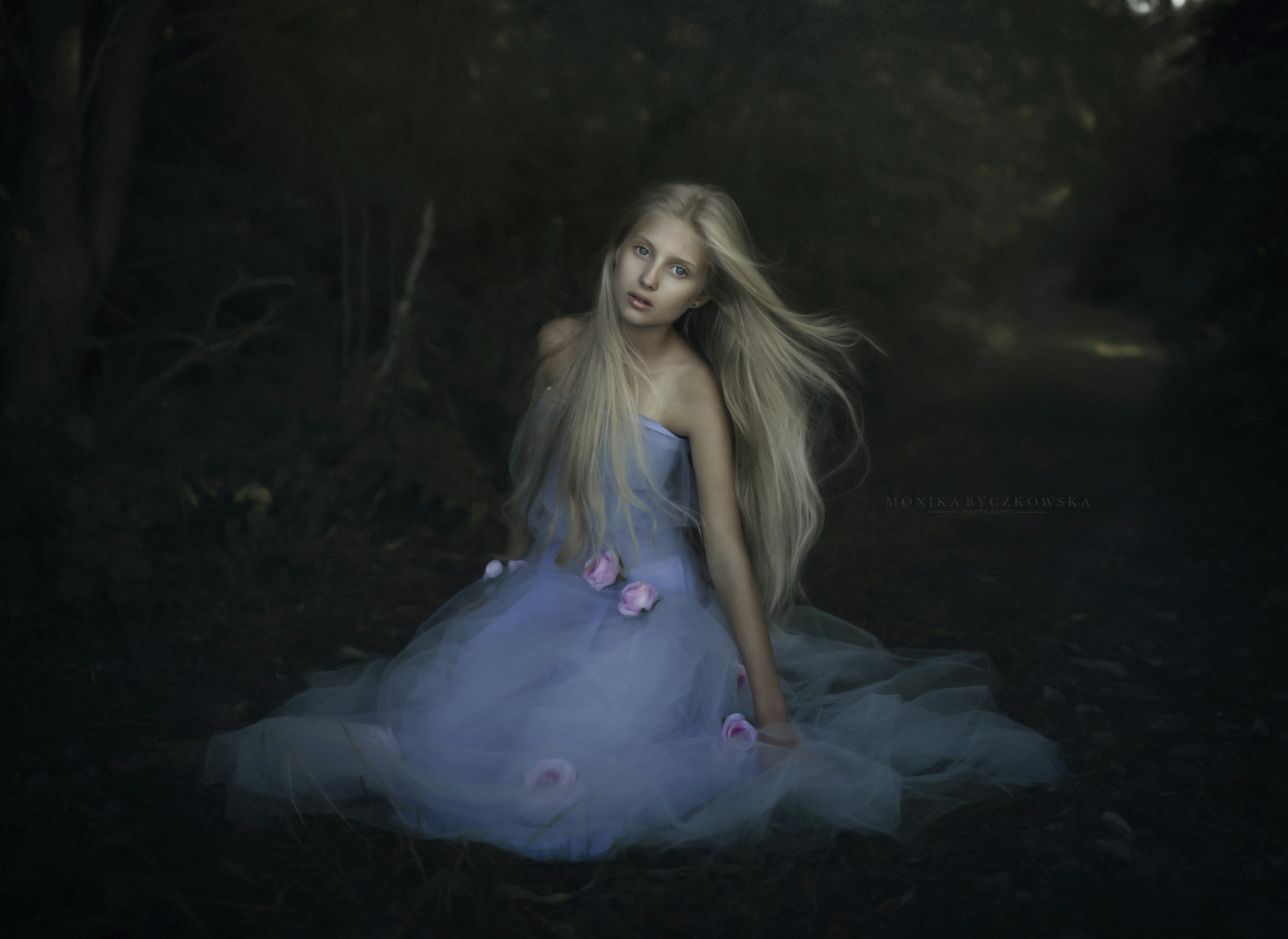 Moonlit Gown in the Quiet Woods