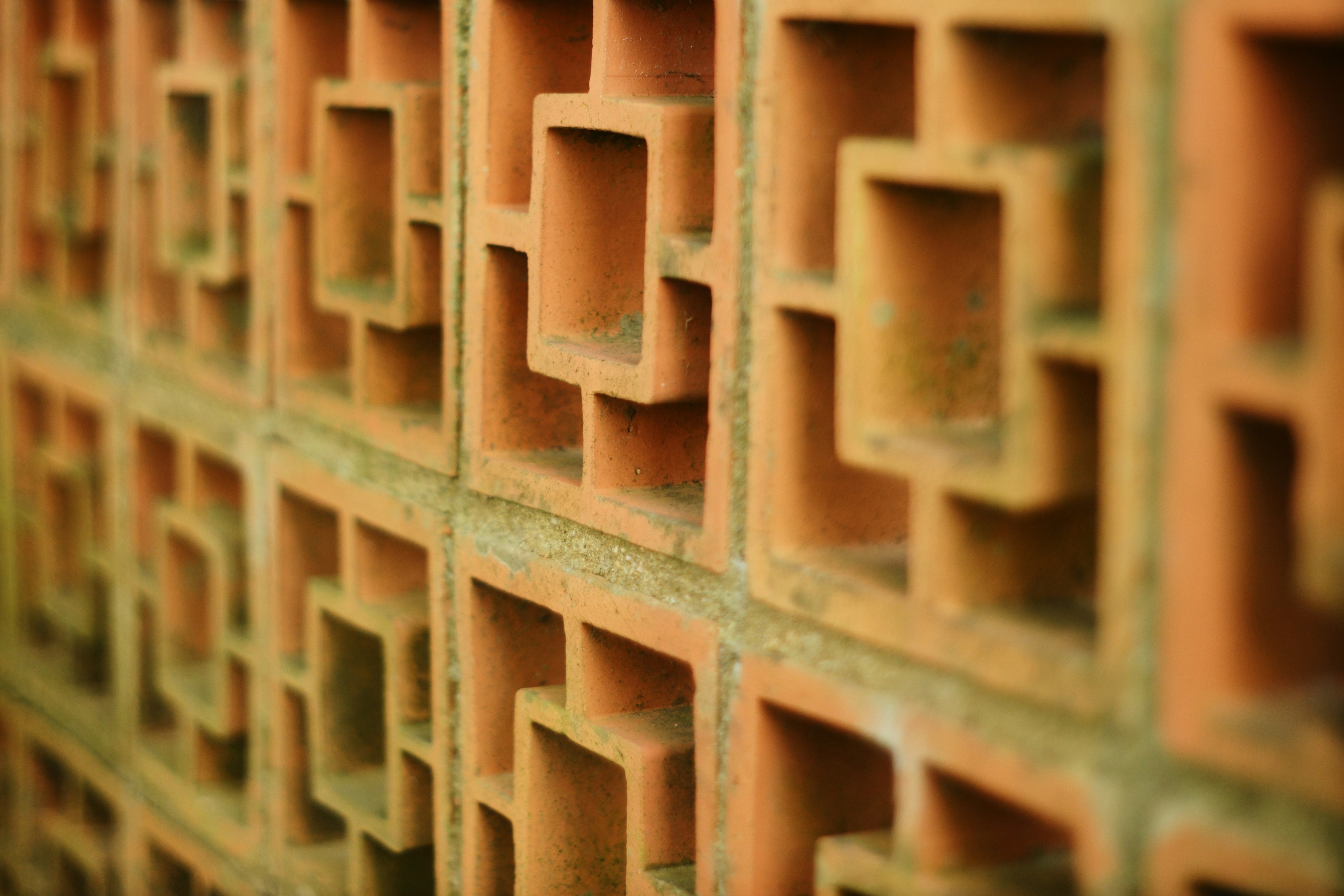 Brick Lattice in Soft Focus: Repetition and Texture