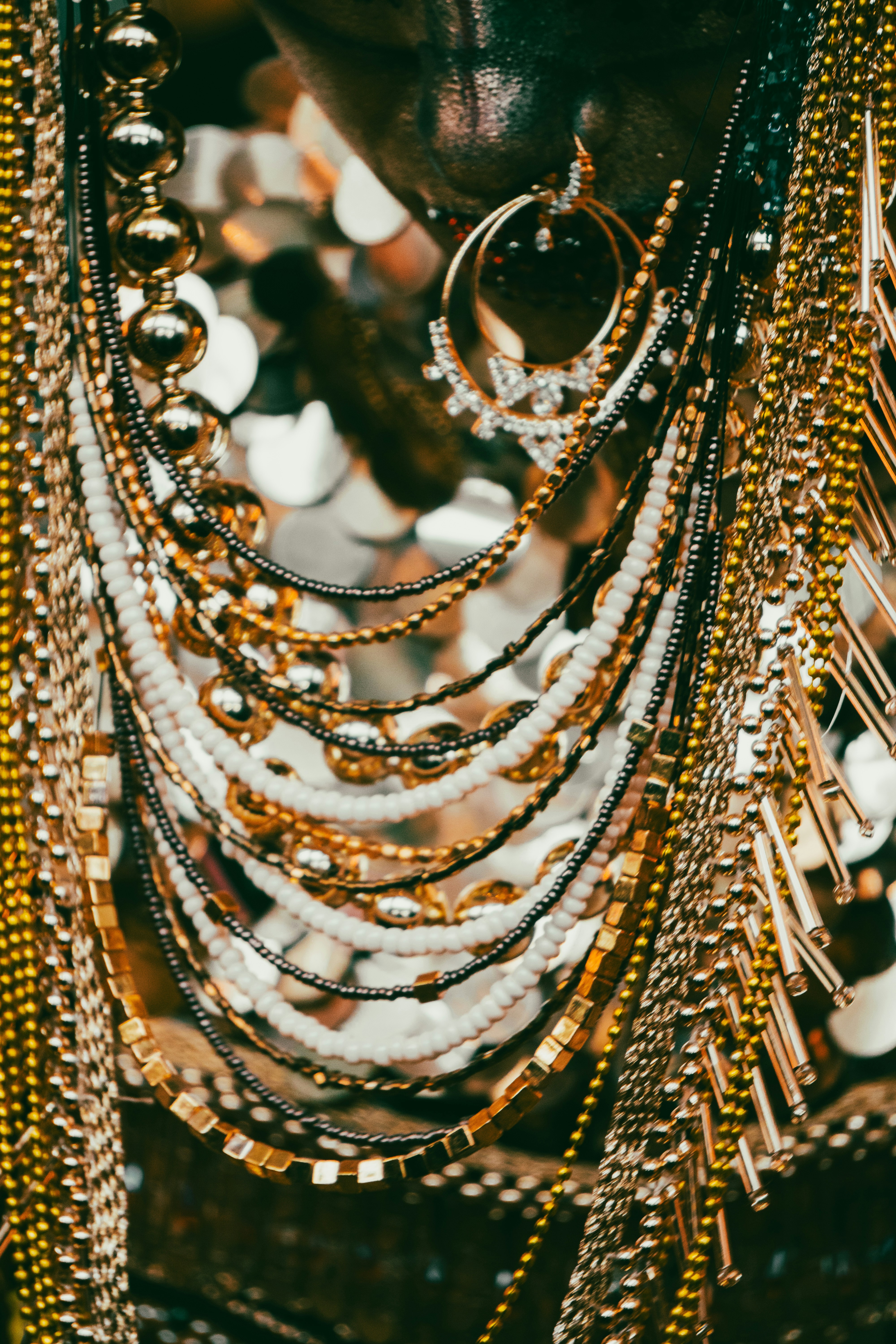 Cascade of Gold and Pearl: A Jewel Mosaic