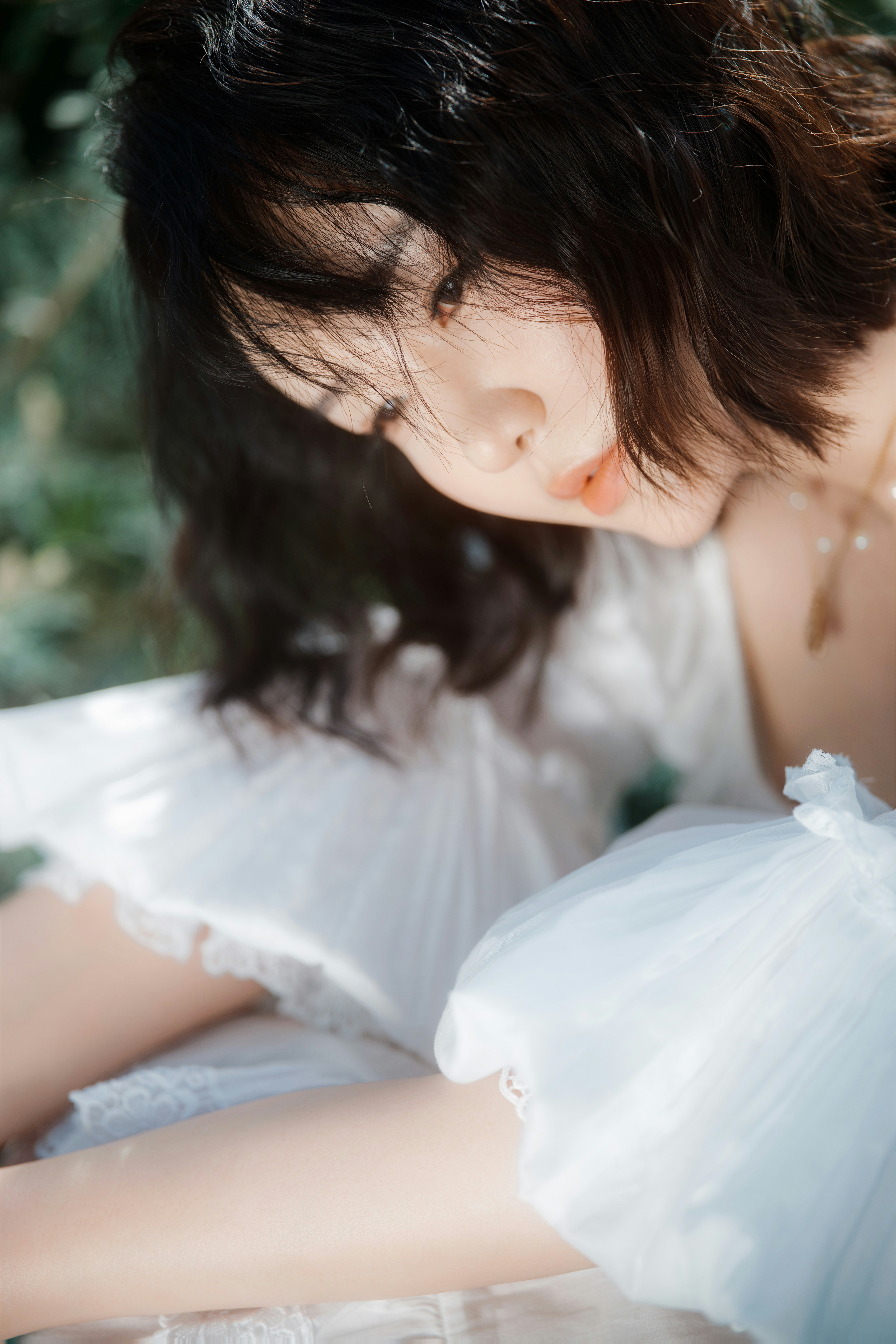 Whisper of Light on a Porcelain Moment