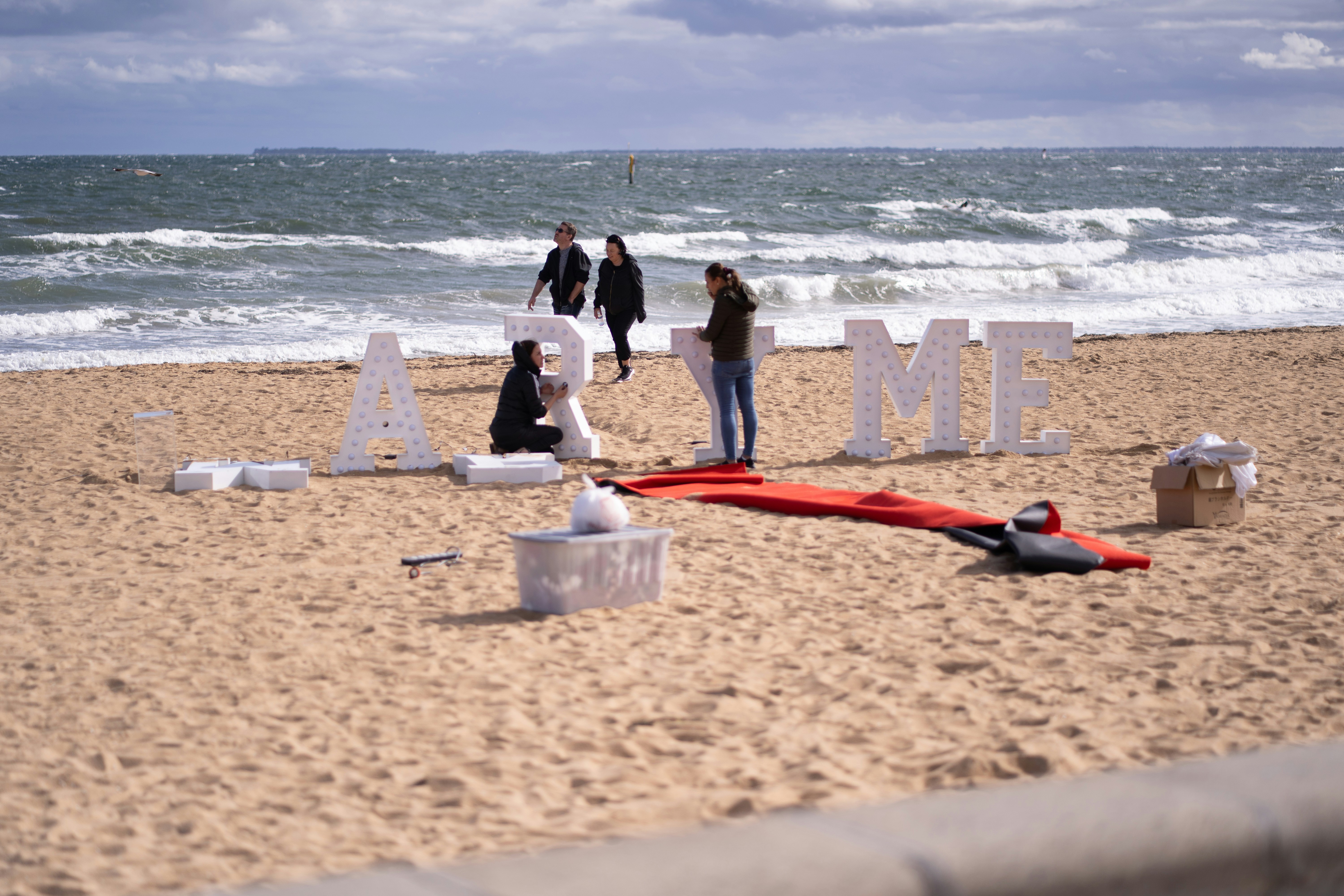 Letters on the Shore: A Moment by the Sea