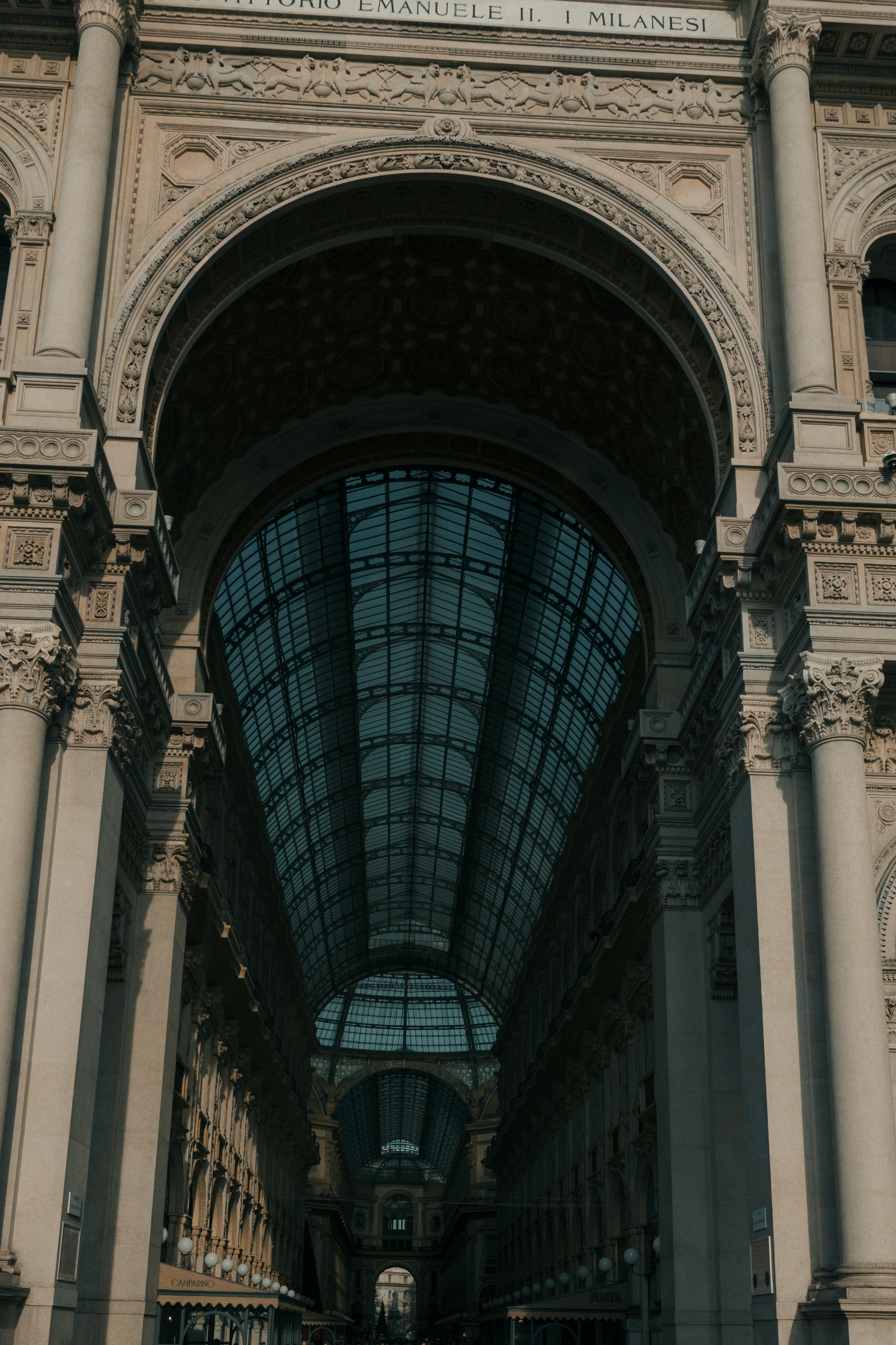 Archway into the Glass Vault: Milan's Galleria Grande