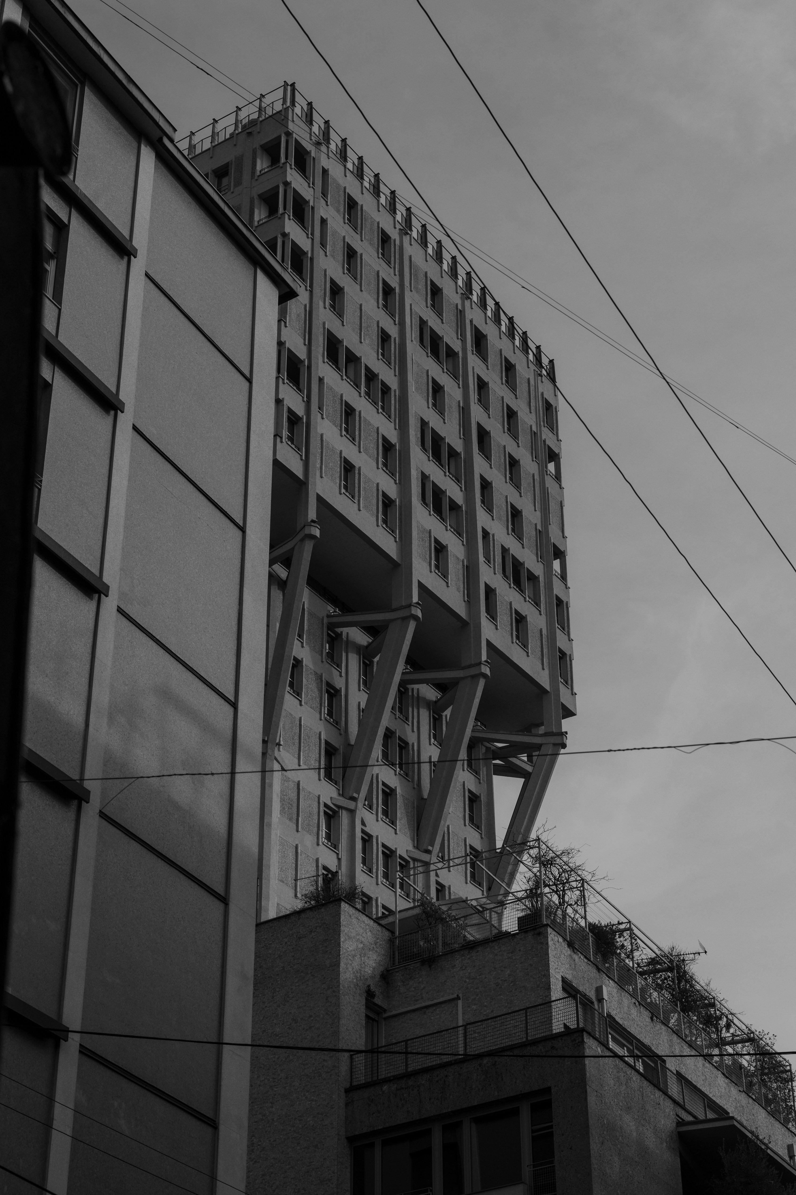Urban Colossus: A Tower Strut Against the Sky