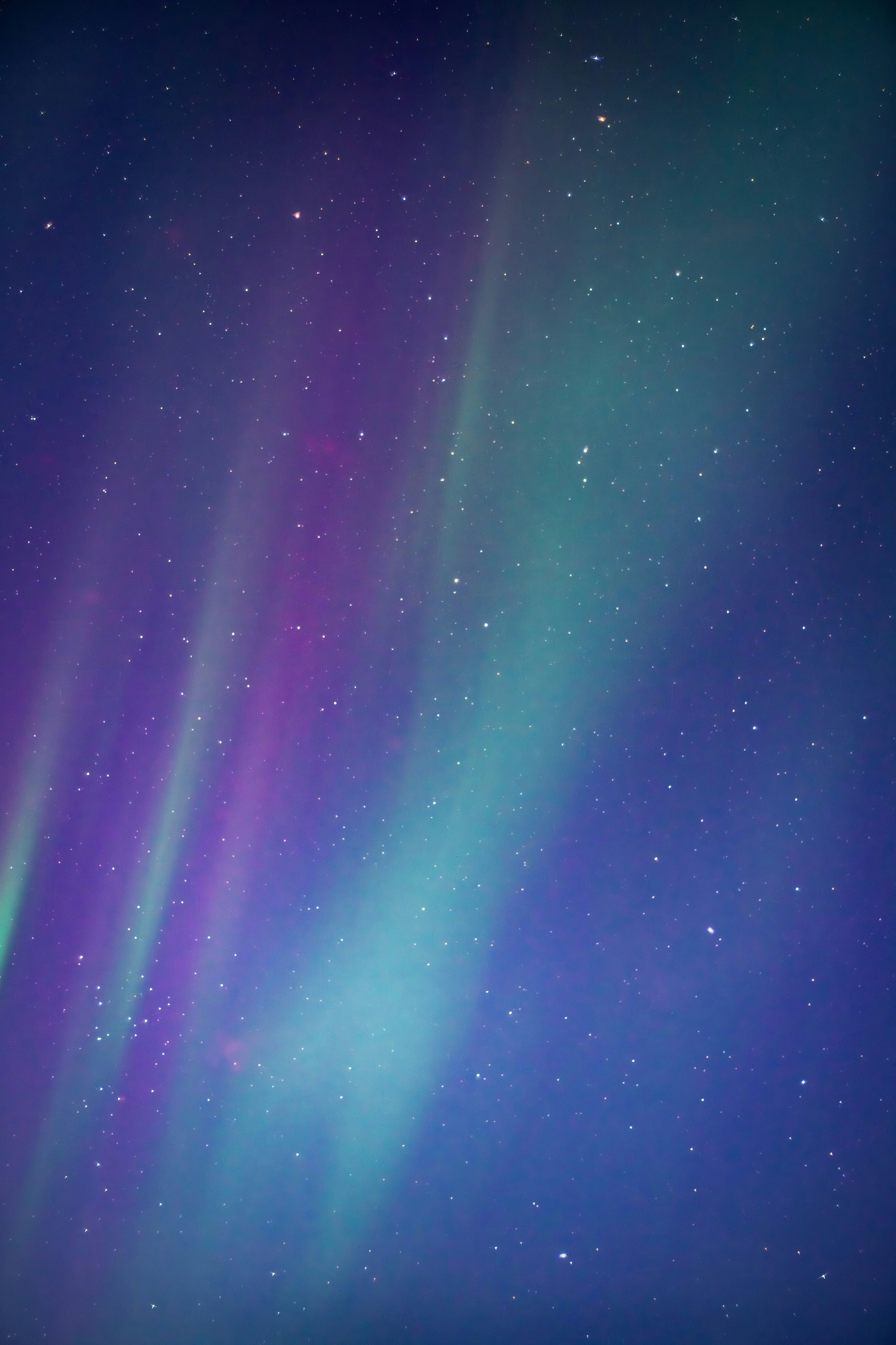 Aurora Veil Across a Starry Sky