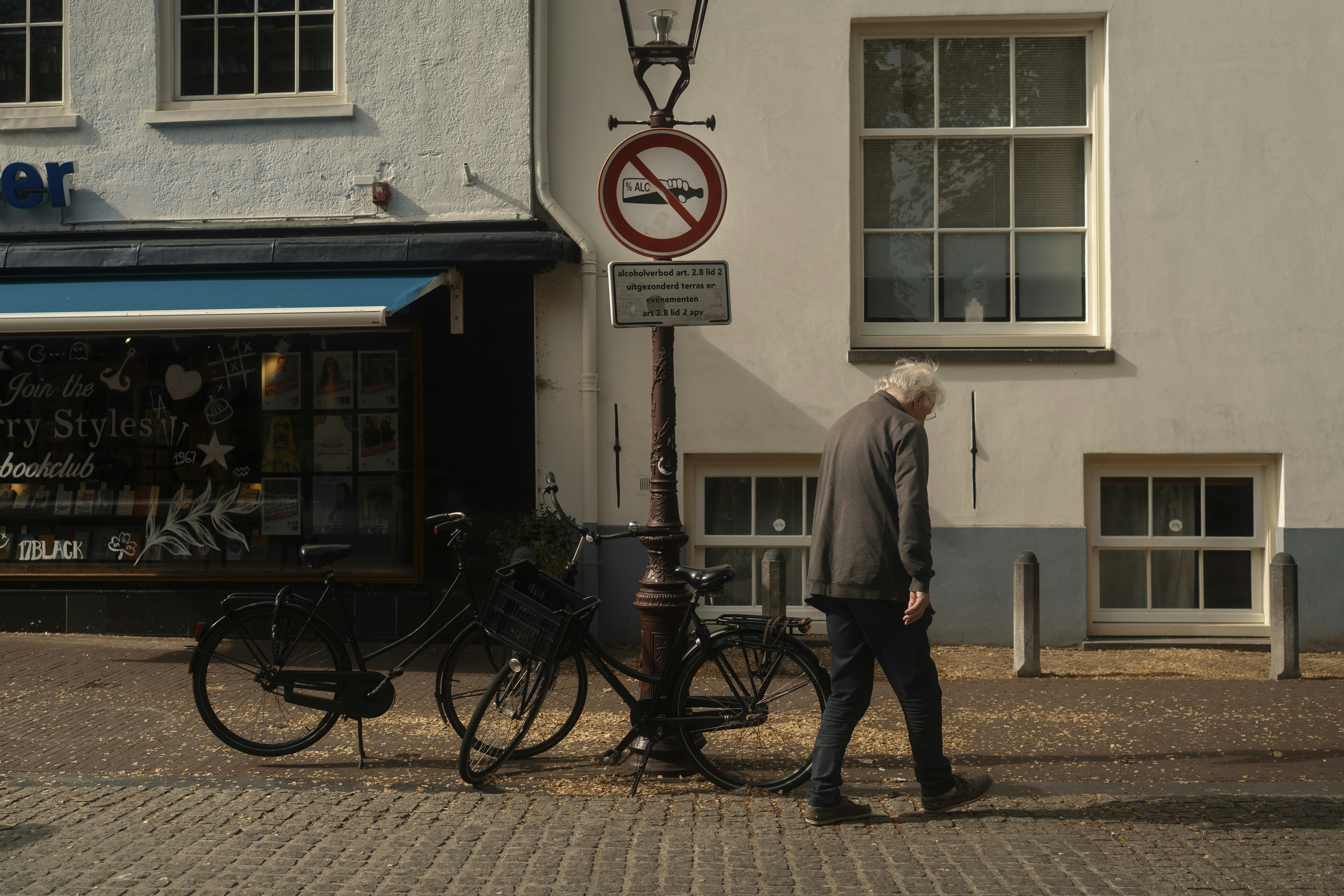 Old Footsteps on a Cobblestone Street
