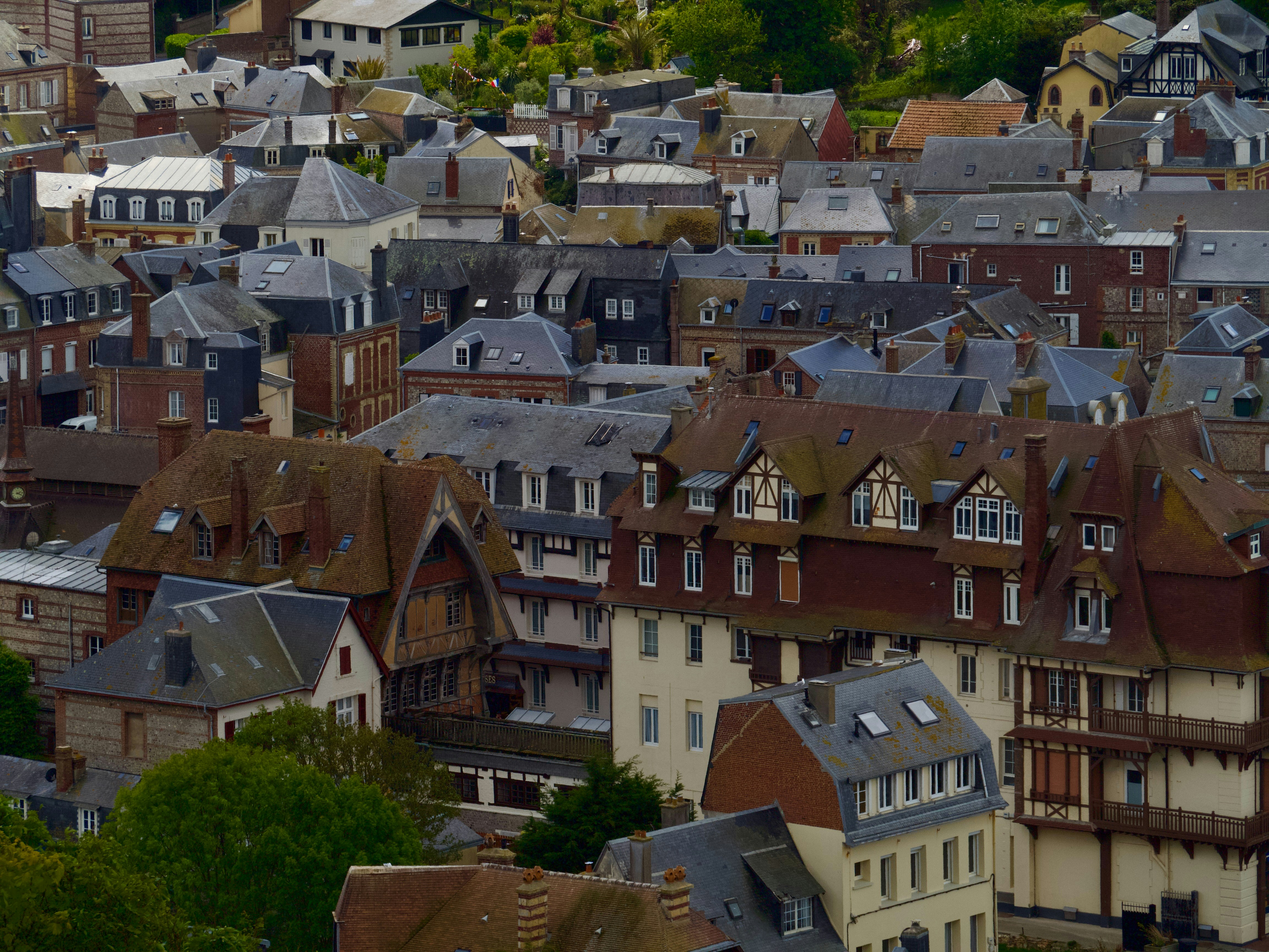 Aerial Mosaic: Streets of Stone and Slate