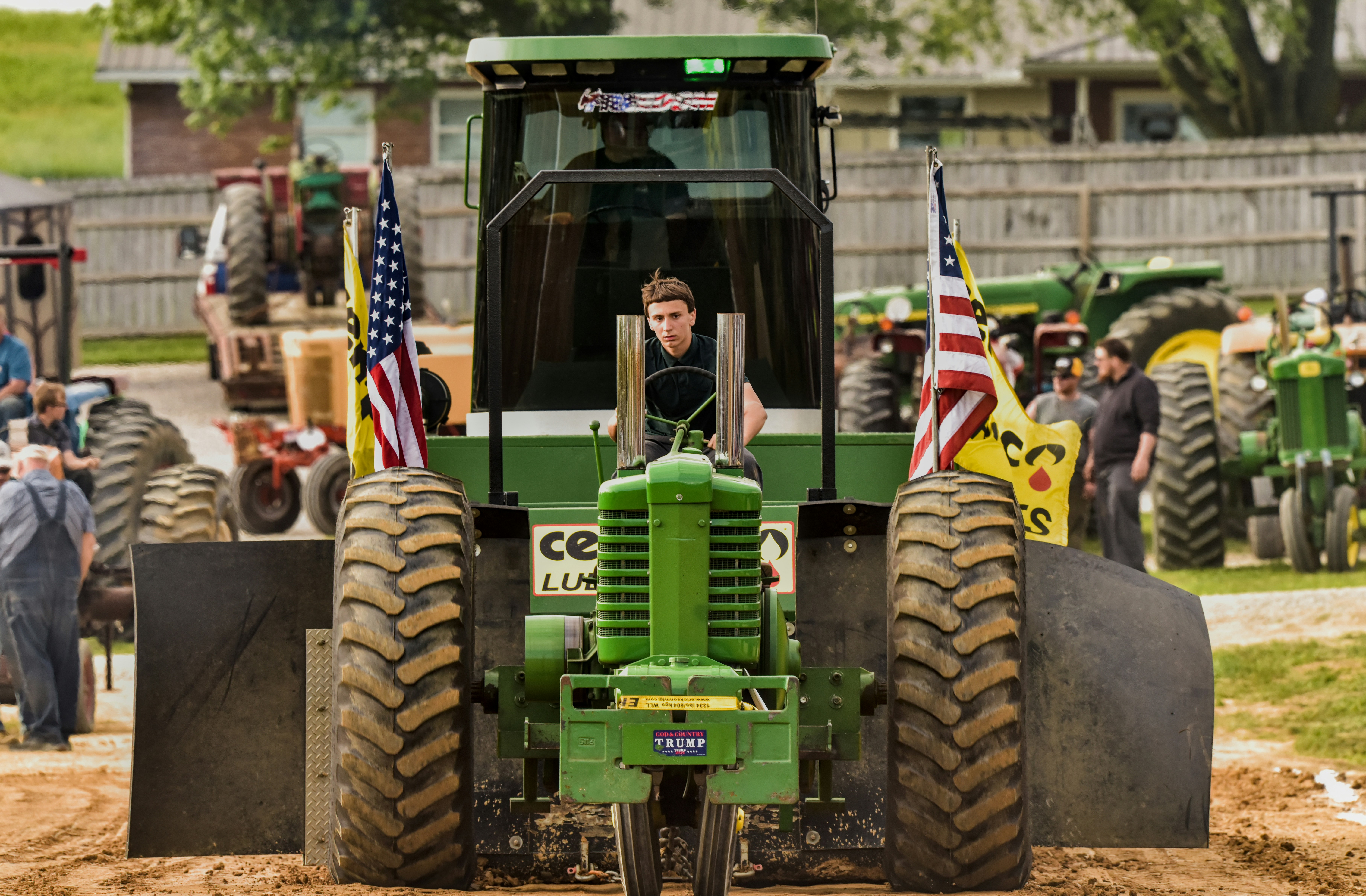 Centered Power: A Tractor Parade Confronts the Lens