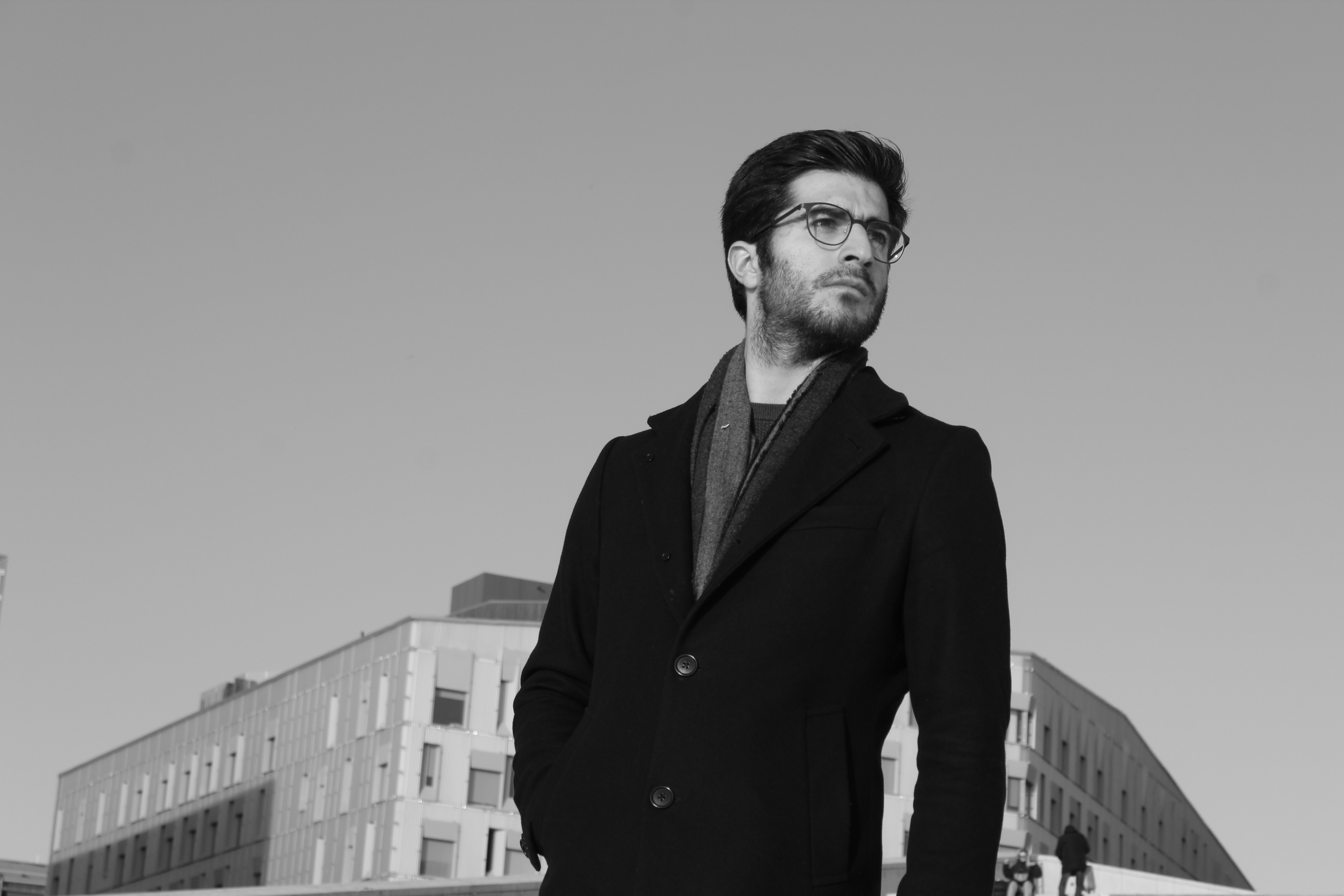 Midnight Dapper: A Stylistic Portrait in Monochrome