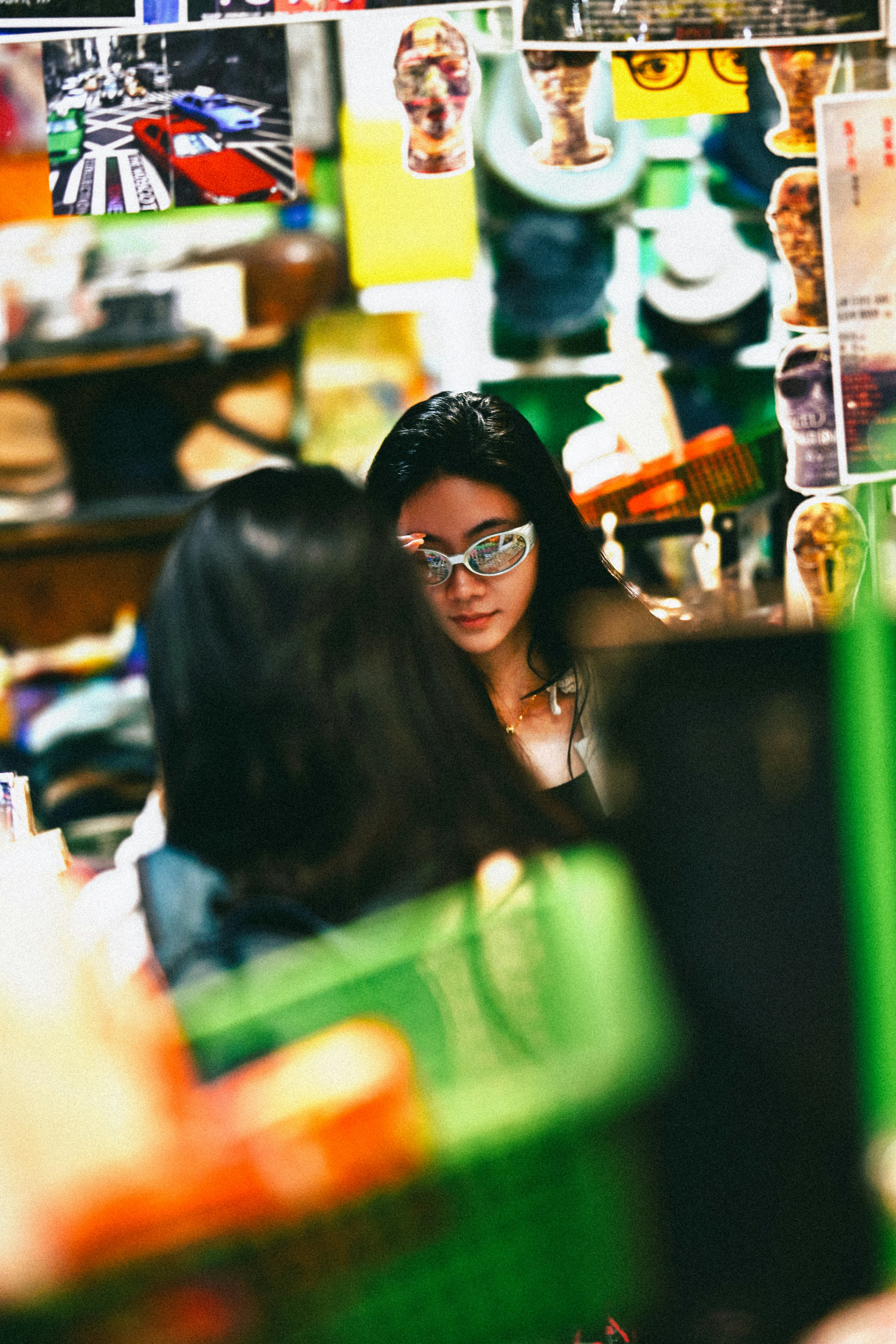 Eyes Behind the Glasses: Neon Alley Portrait