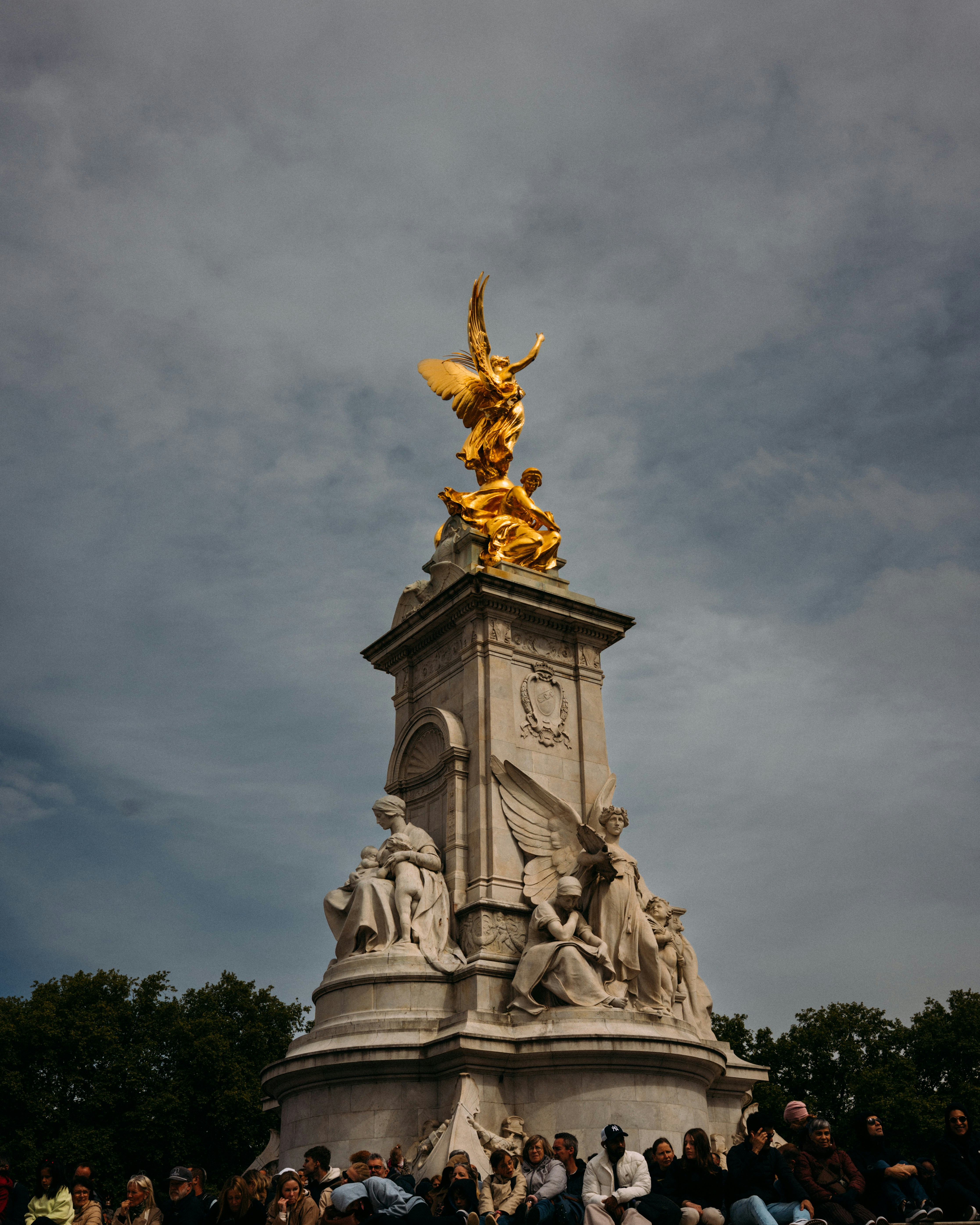 Golden Wing atop a Marble Allegory
