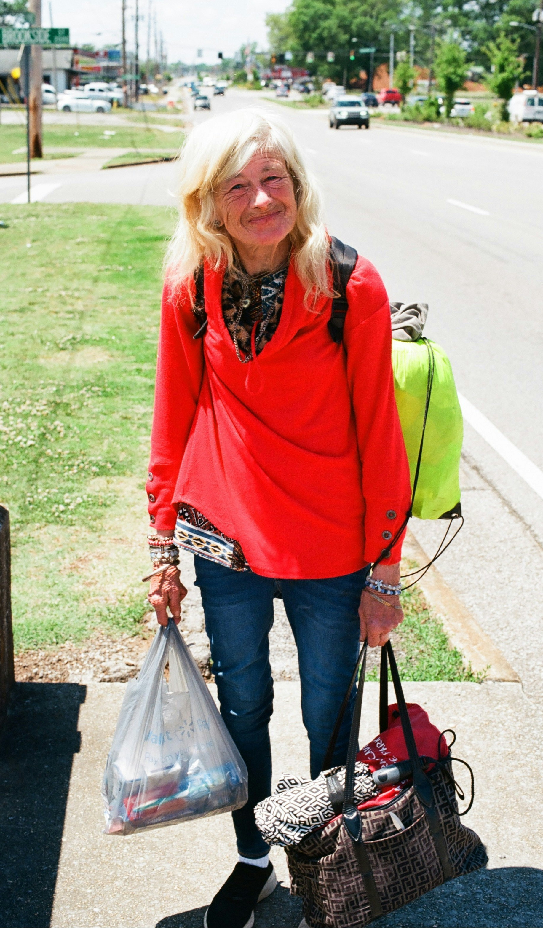 Warmred Walk: The Bright Backpack and Shopping Bags
