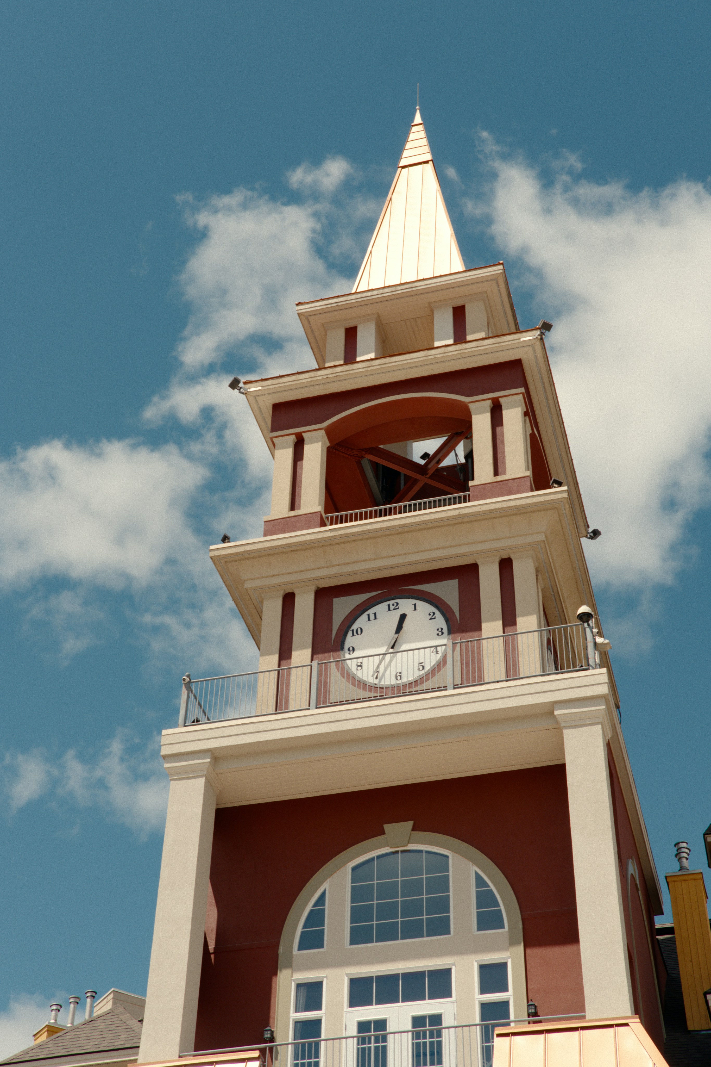 Clock Tower Ascending: A Mediterranean-inspired Spire Reaches Toward the Sky