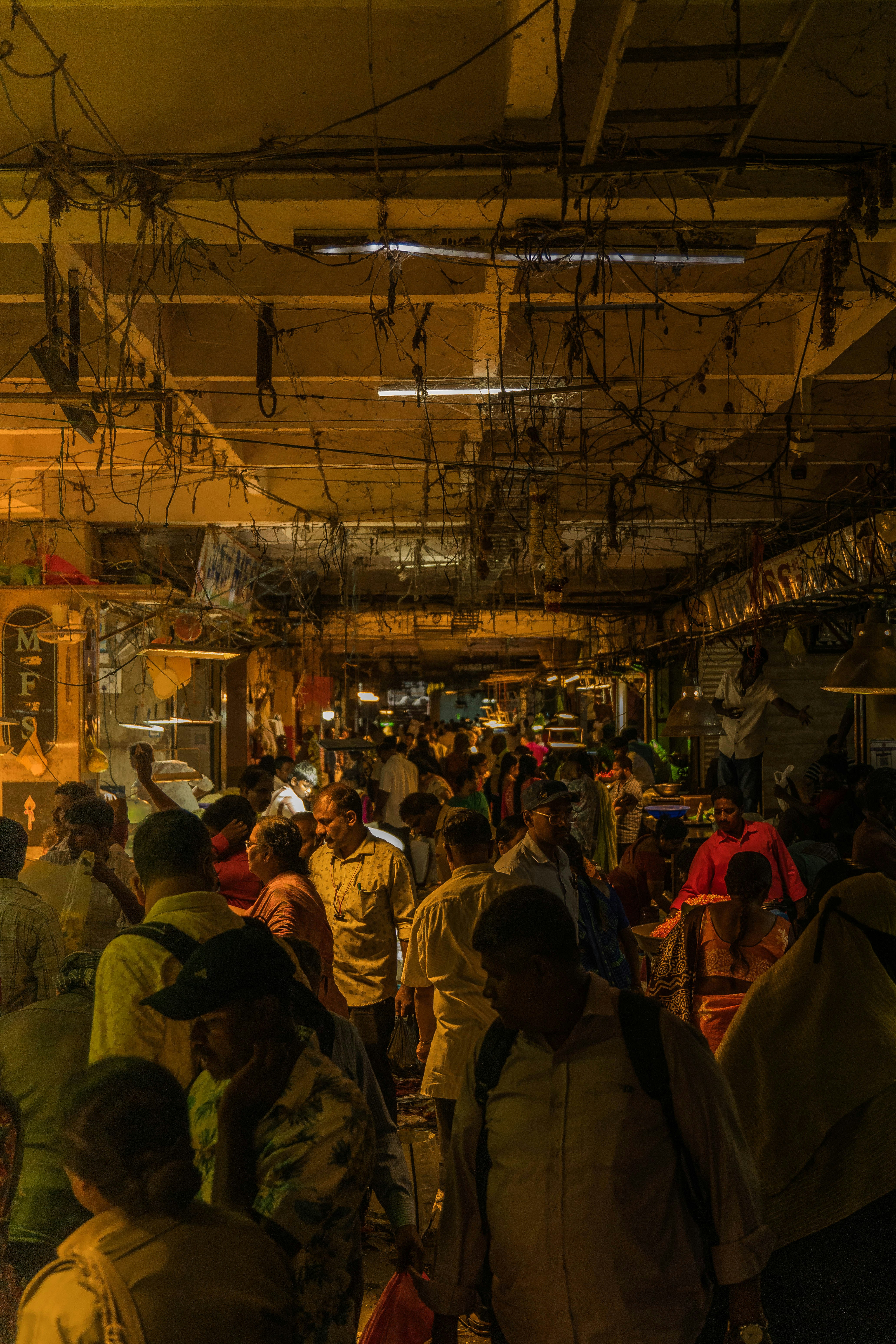 Market Luminosity: A Dense Bazaar in Dim Light