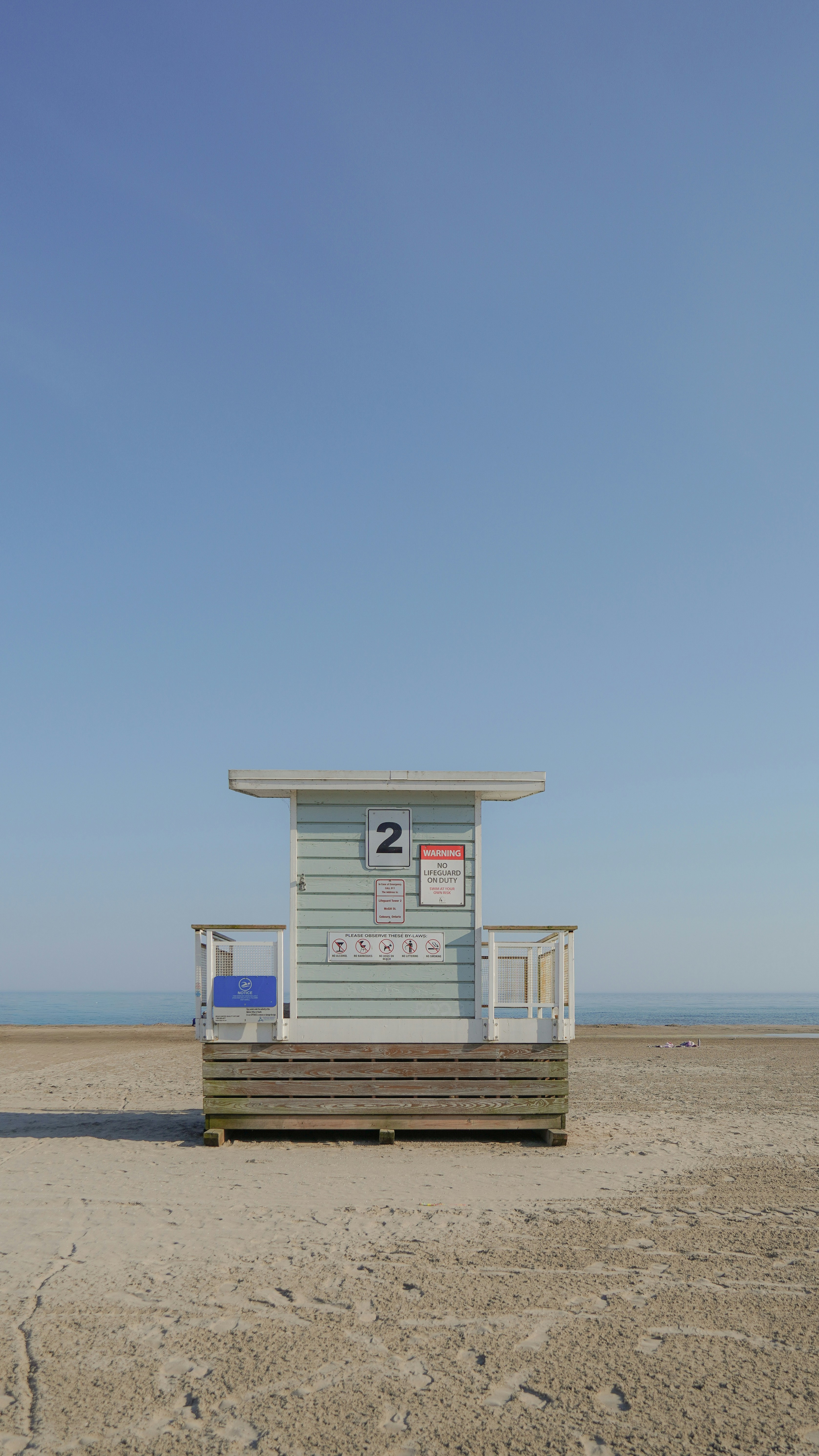 Lifeguard Shack on a Quiet Beach