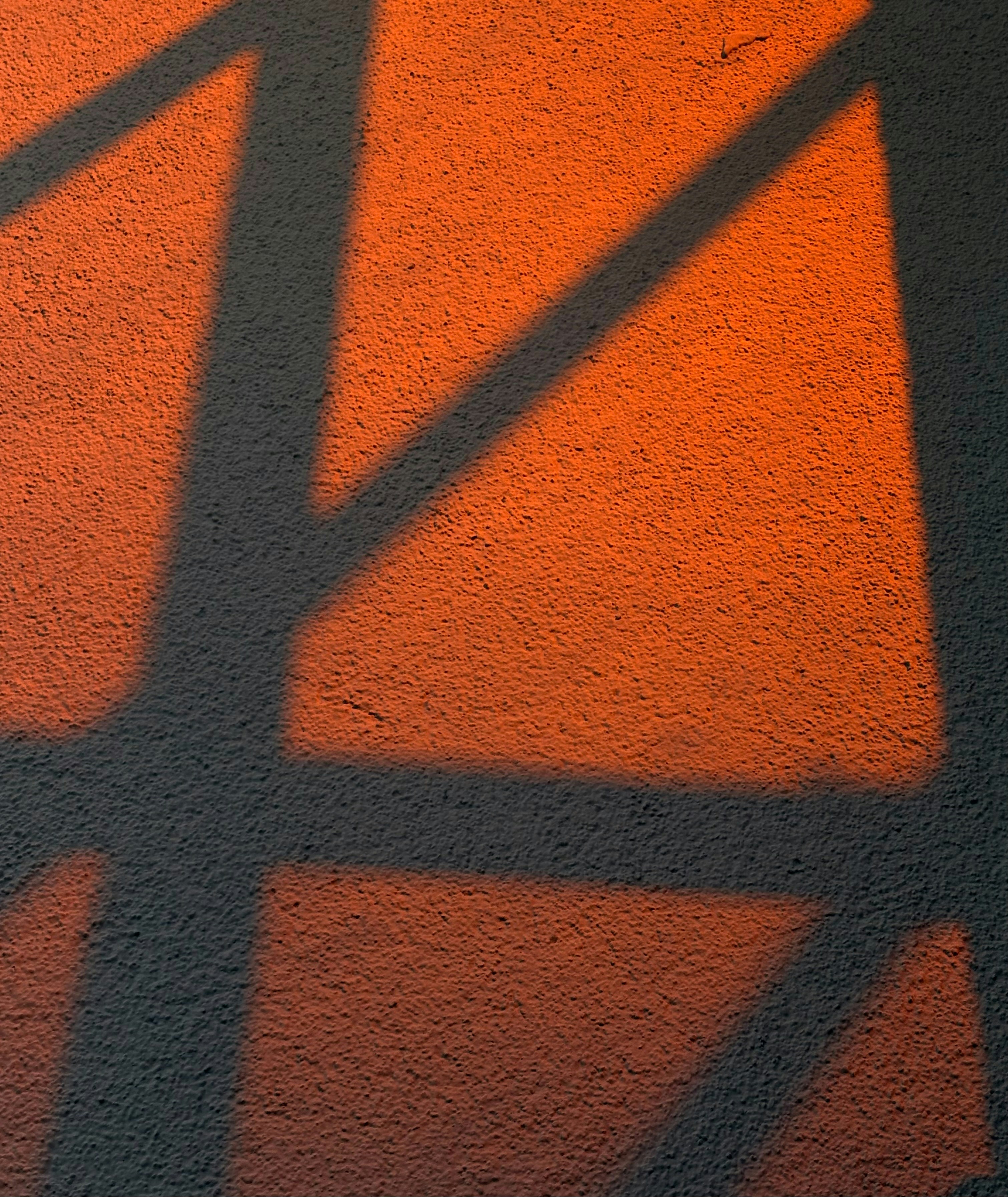 Shadowed Geometry on Rough Orange Surface