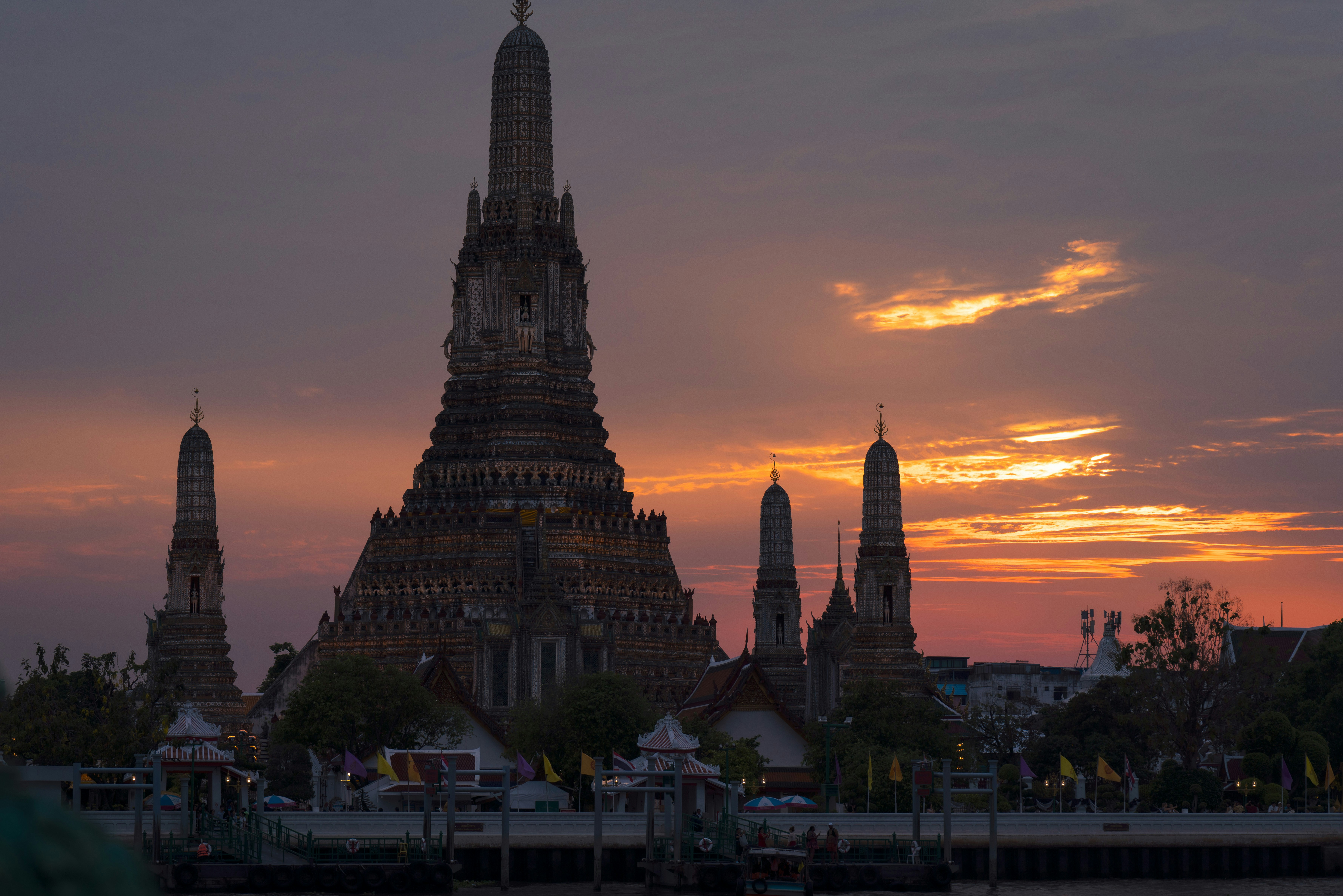 Sunset Reverie Over the Temple Spires