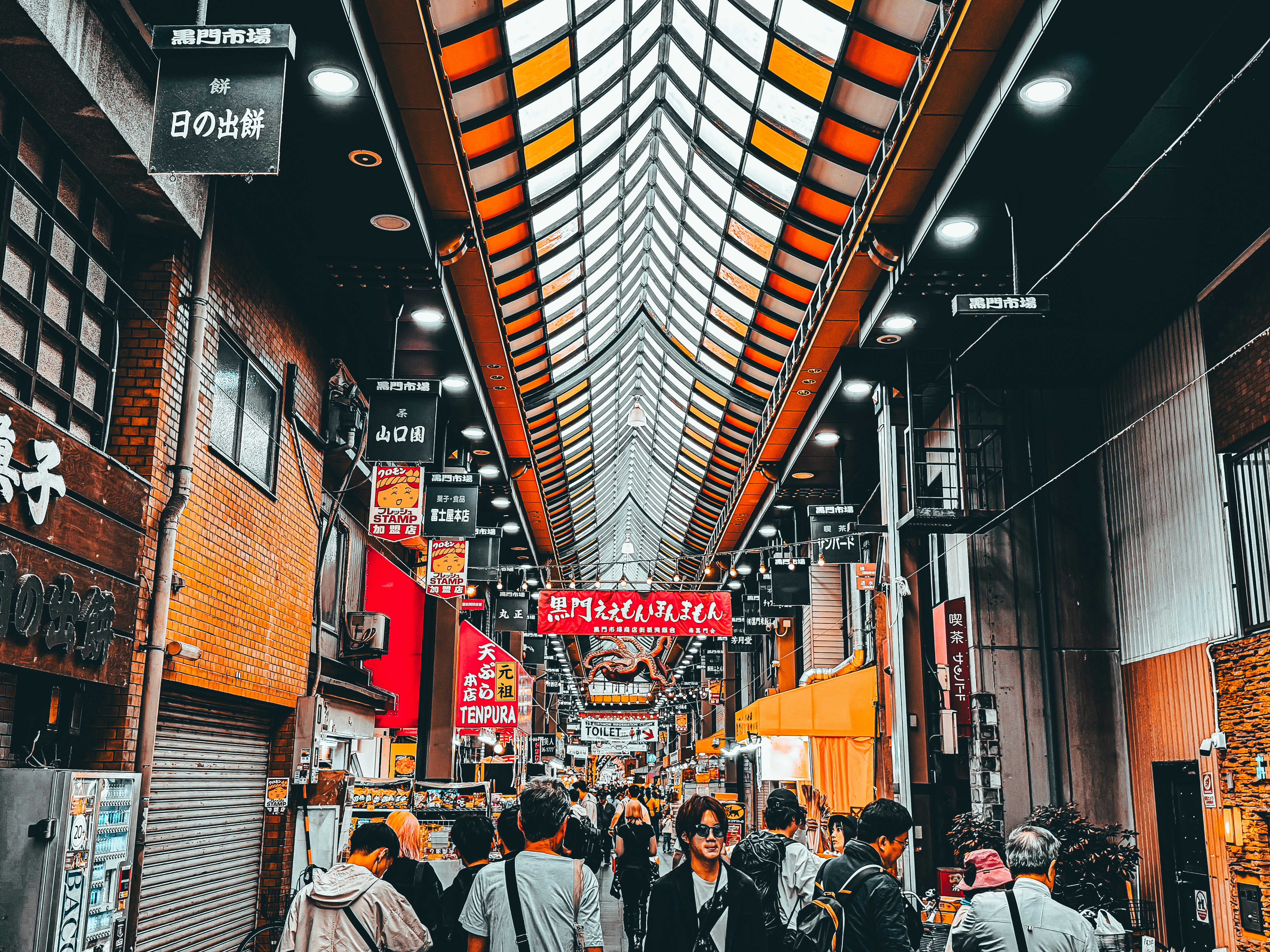 Neon Corridor: A Bustle of Night Market Energy