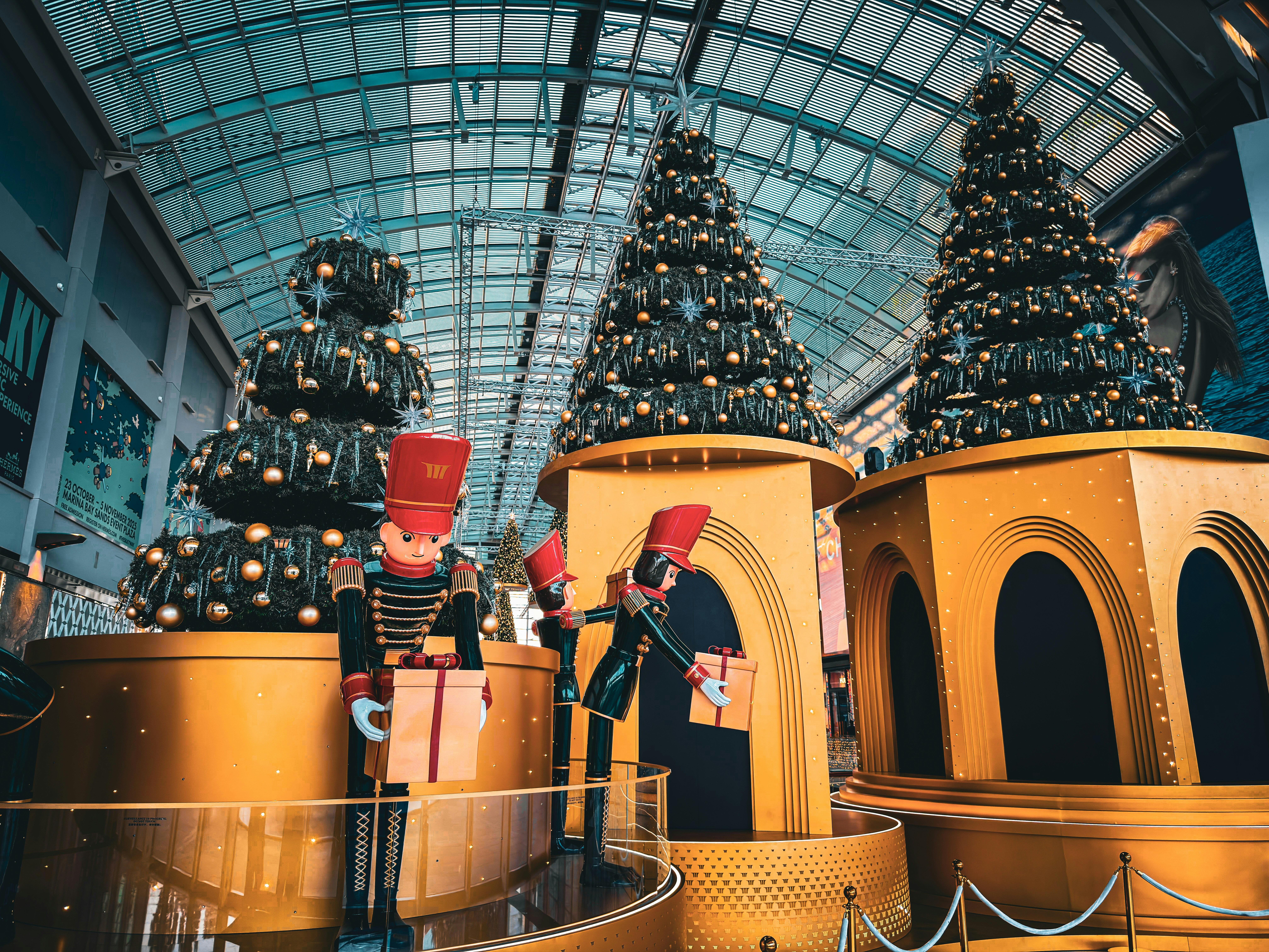 Nutcracker Guards at the Grand Golden Atrium