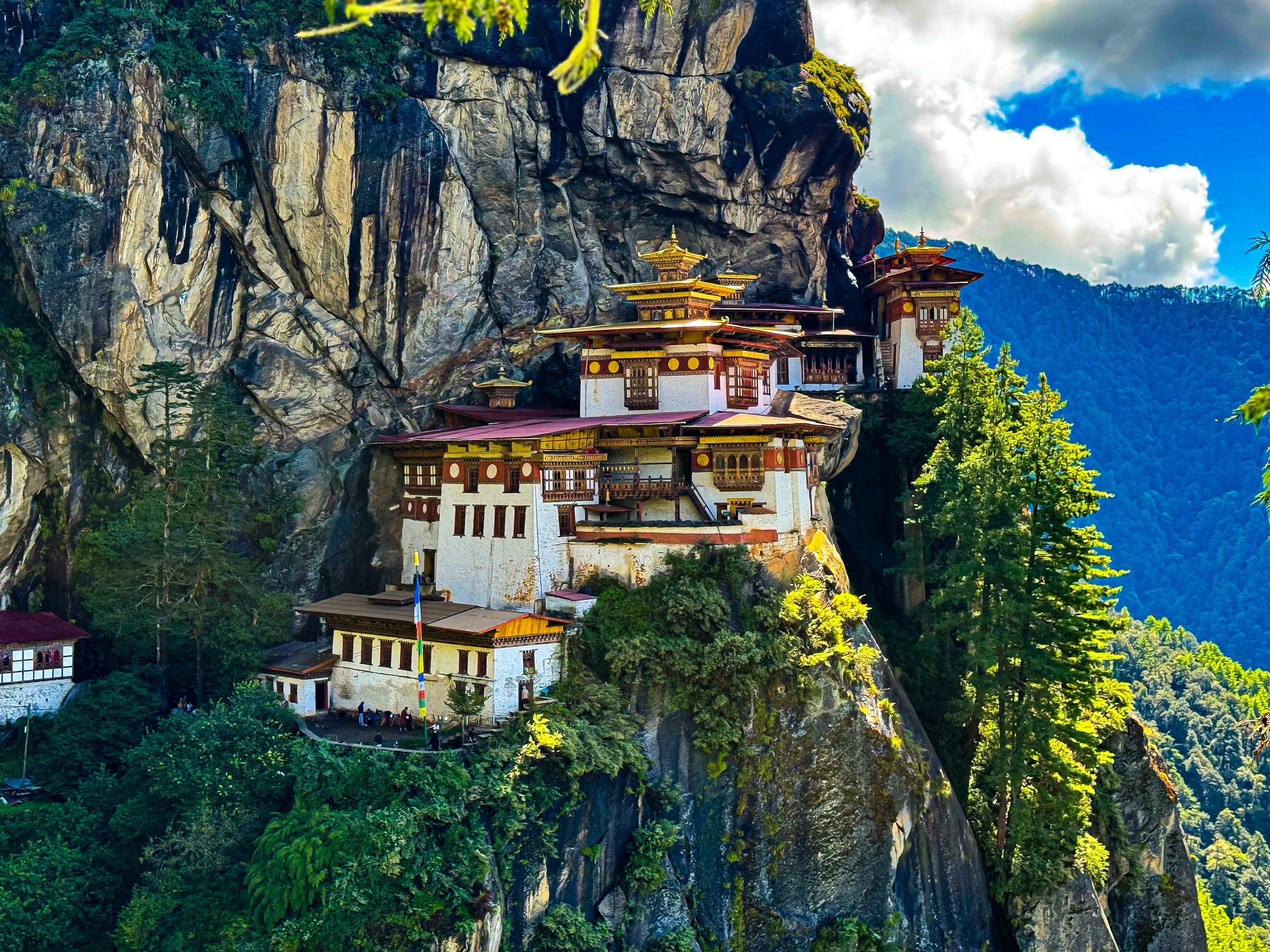Monastic Cliff Colossus: A Golden-Trimmed Retreat Clinging to the Mountain