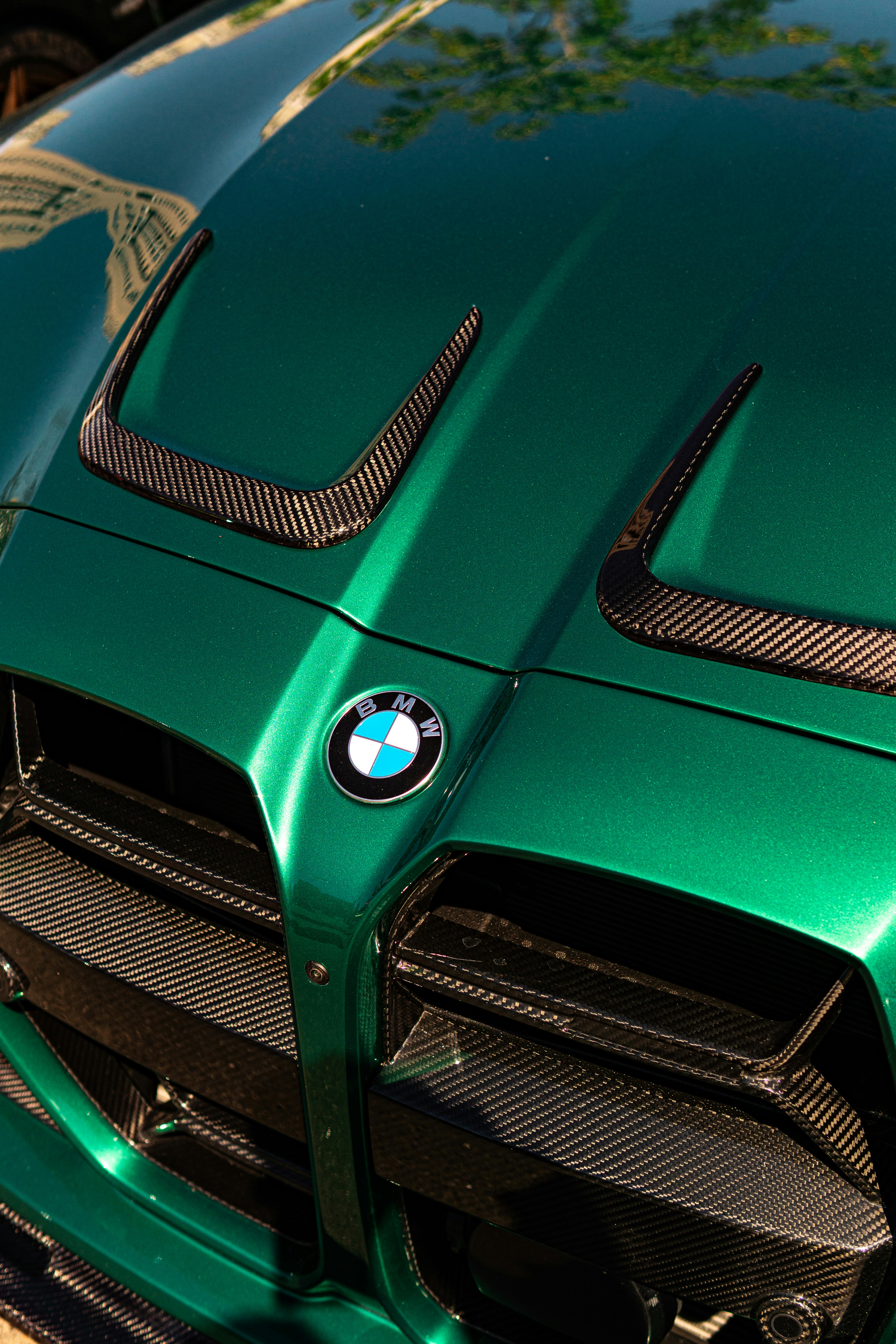 Emerald Grille: The BMW-M Motorsport Heritage in Carbon Weave