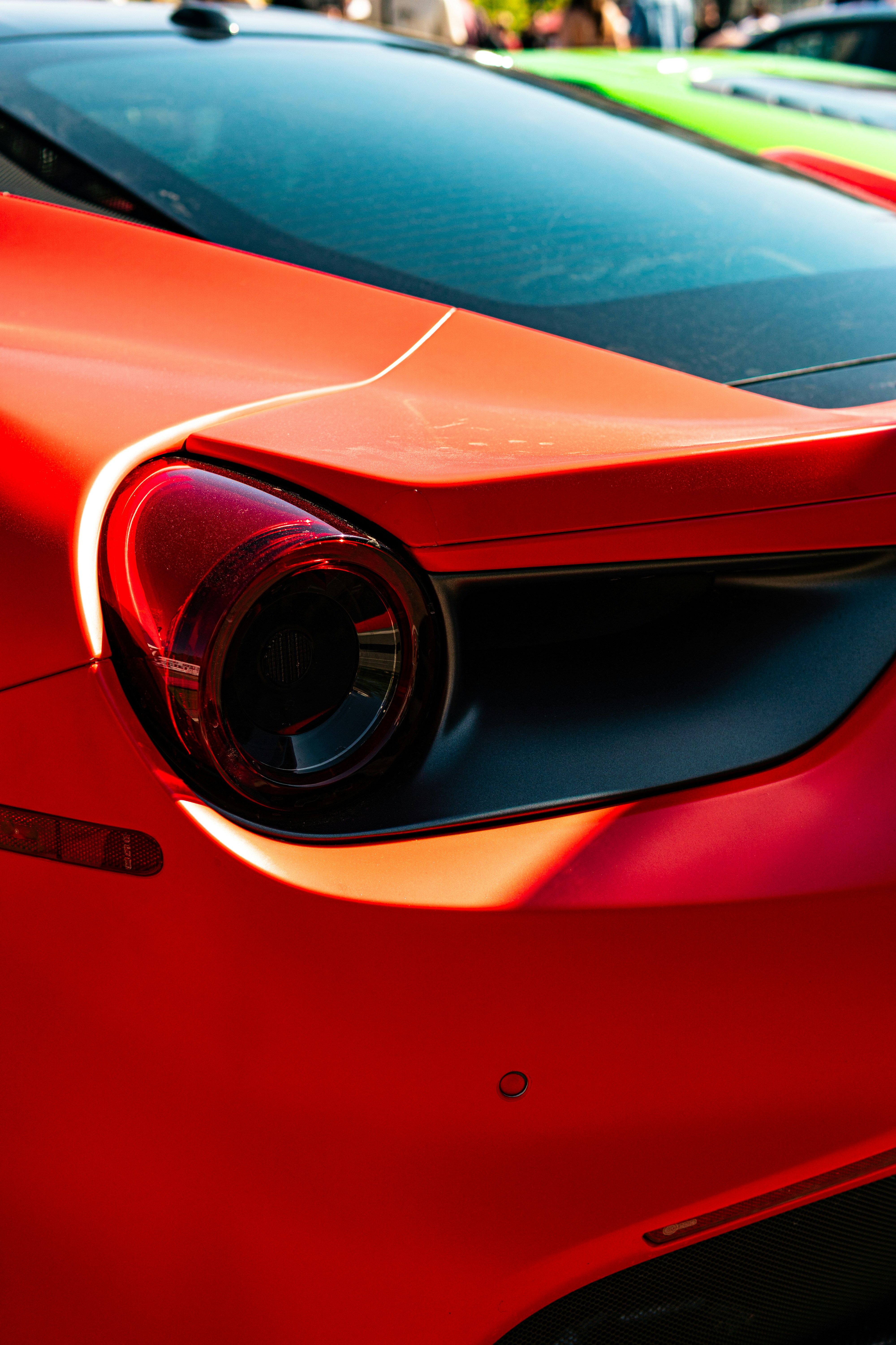 Scarlet Curves: A Close Look at a Red Rear Corner