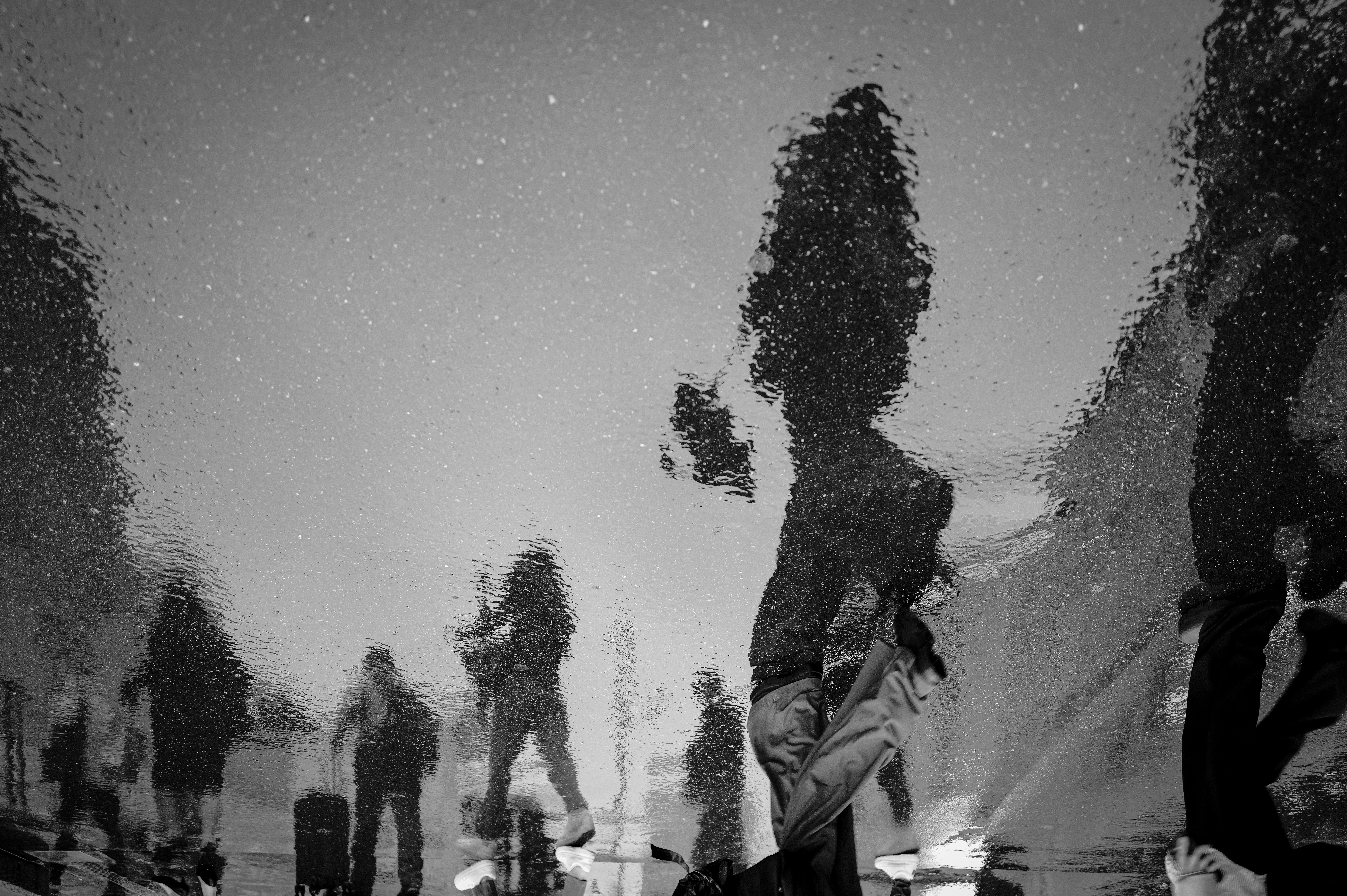 Faces in the Glass: A Night of Reflected Silhouettes