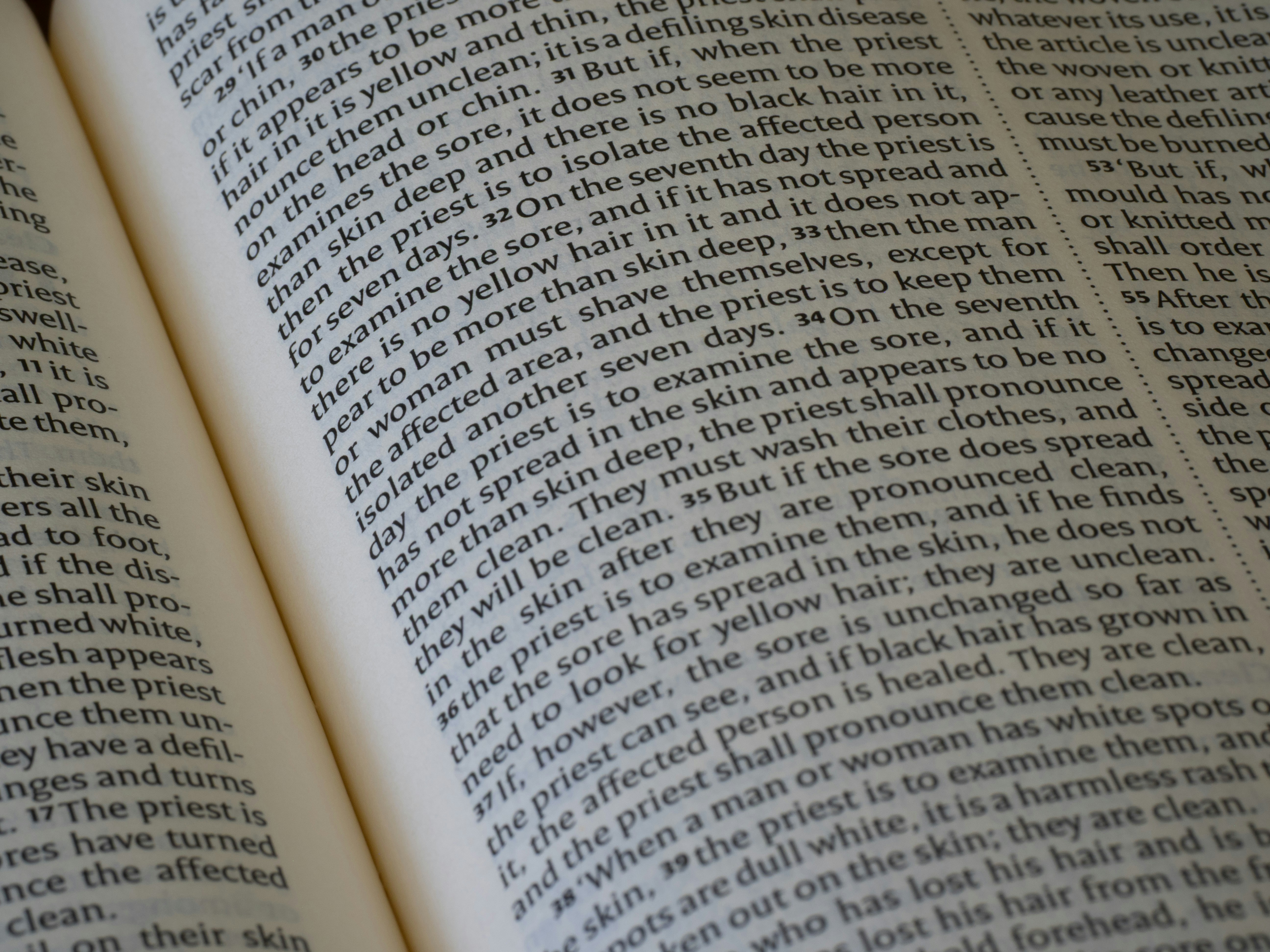 Close-up of Textured Book Pages: A Tiled Study of Print