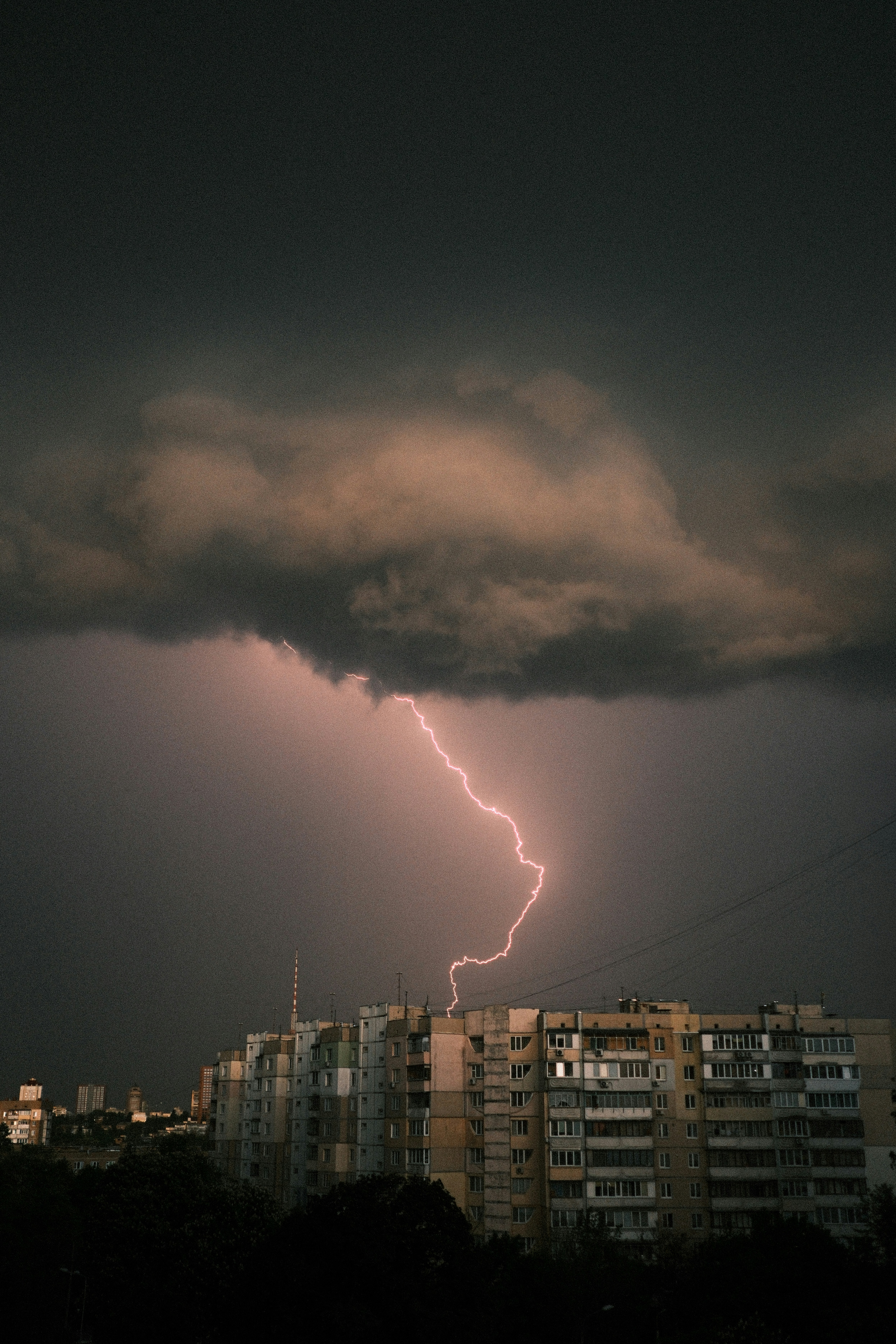 Lightning in the Urban Storm: Nightfall over the Blocks