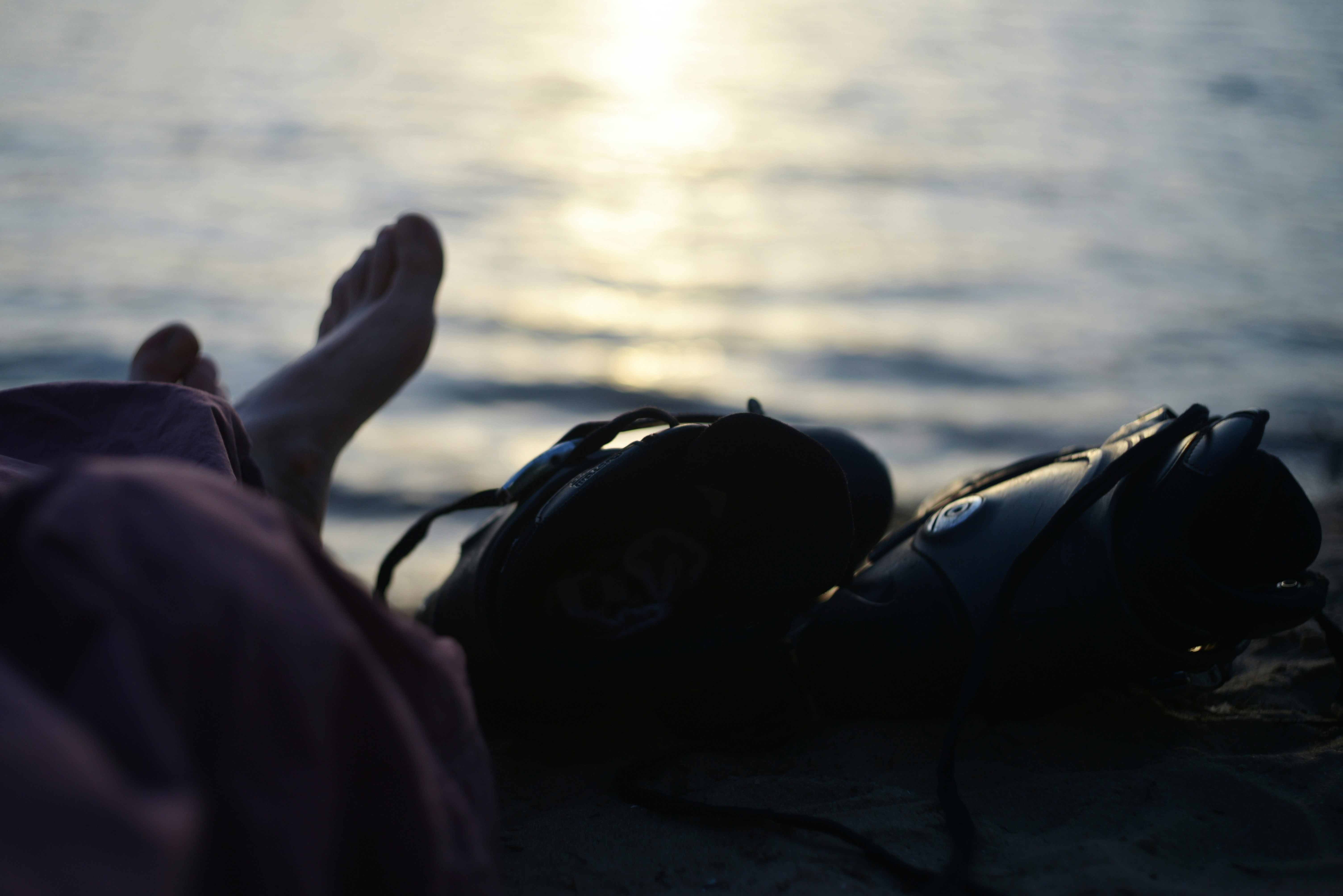 Sunlit Reverie by the Shore: Night-Shifted Silence