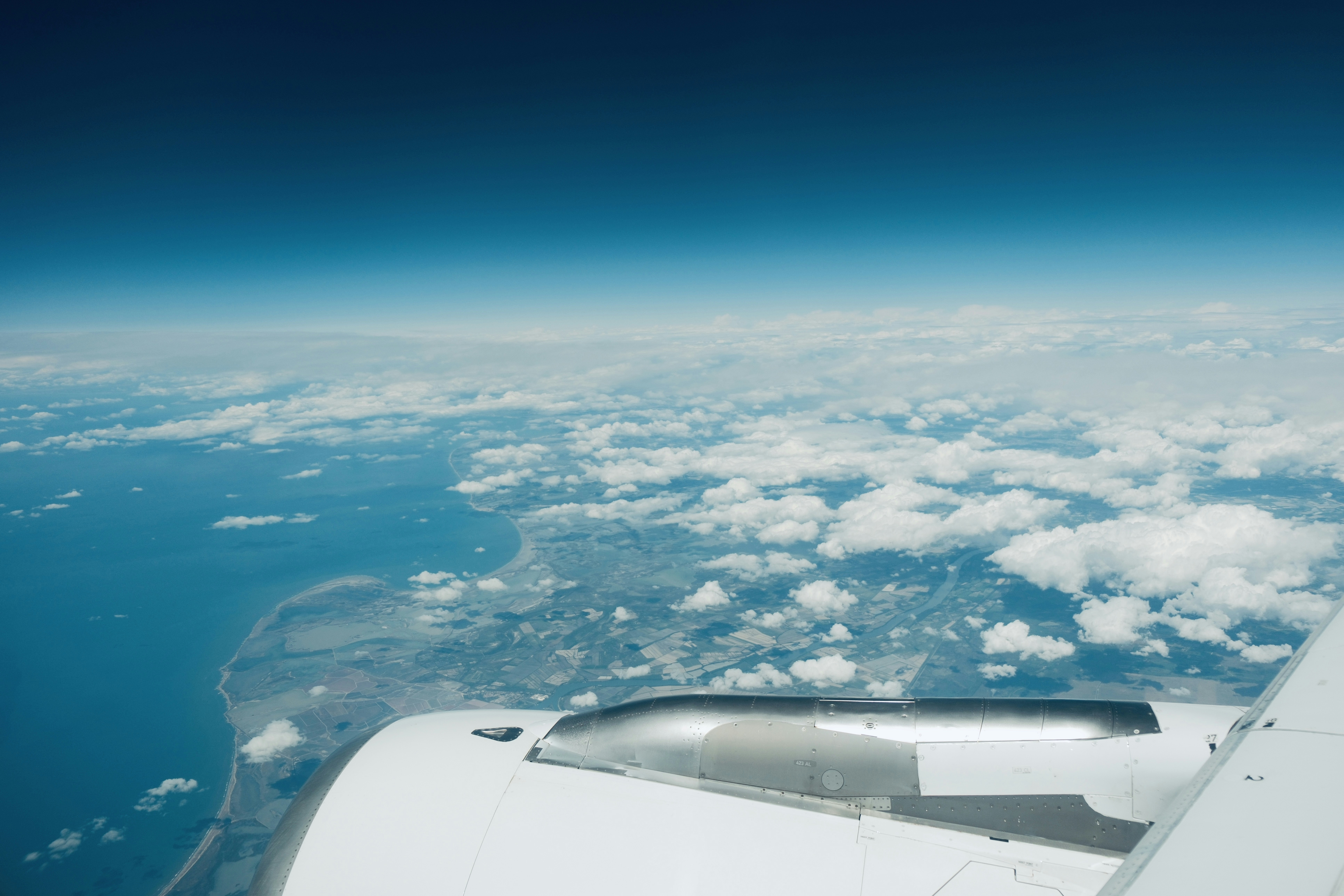 Wingline Horizon: Cloudscape from the Window Seat