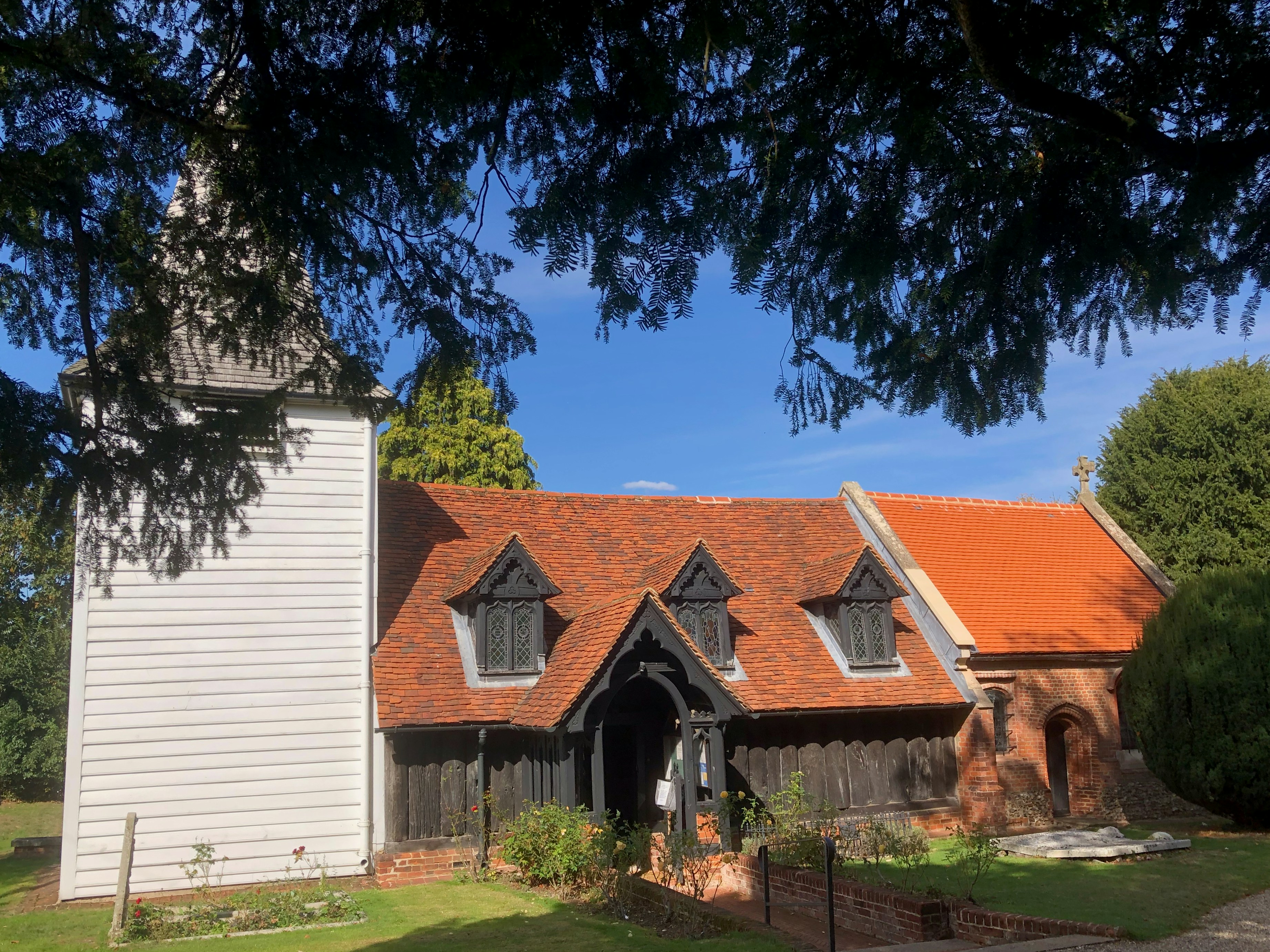 Heritage Chapel Slopes Under a Canopy of Pines