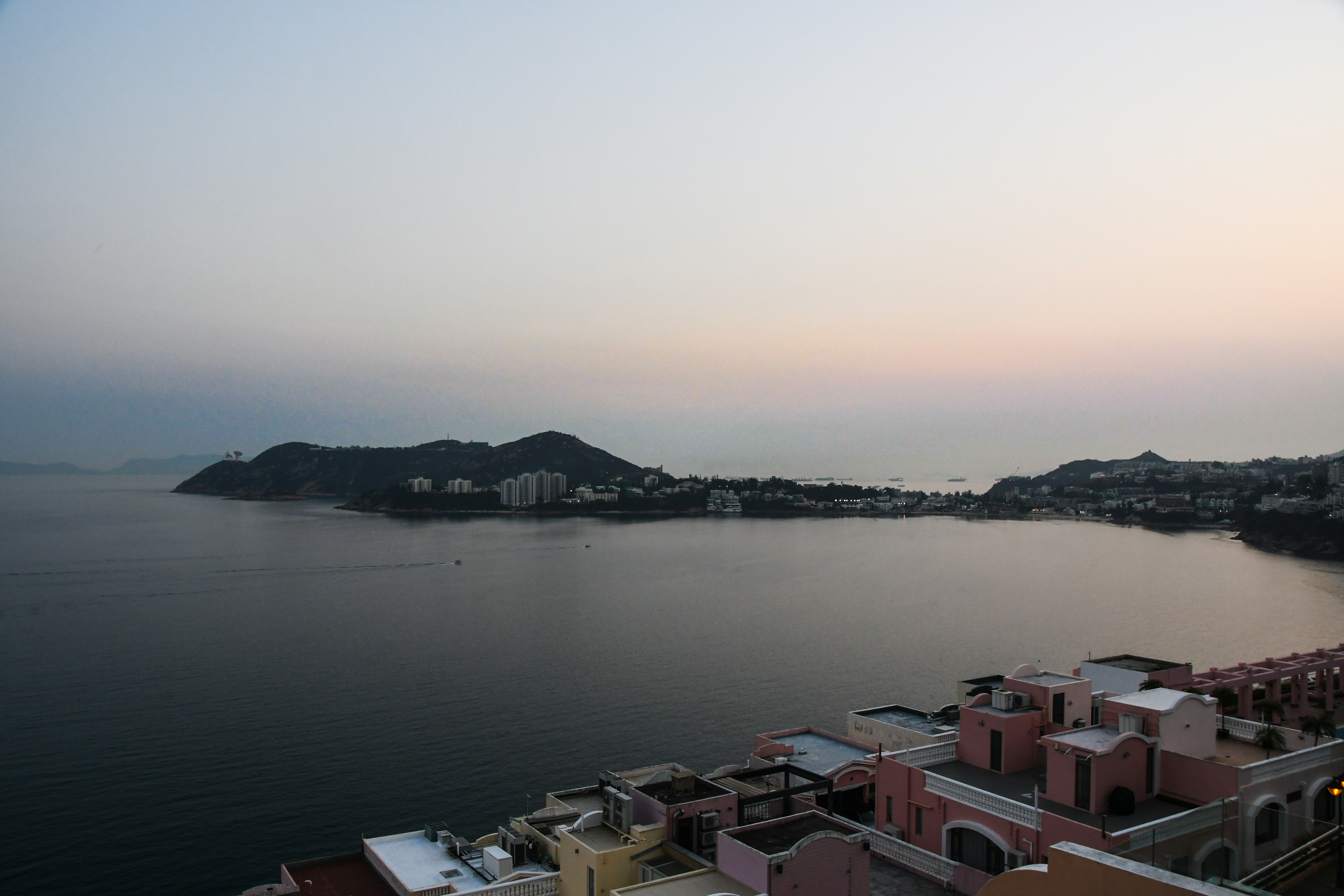 Sunset Serenity Over a Quiet Coastal Town