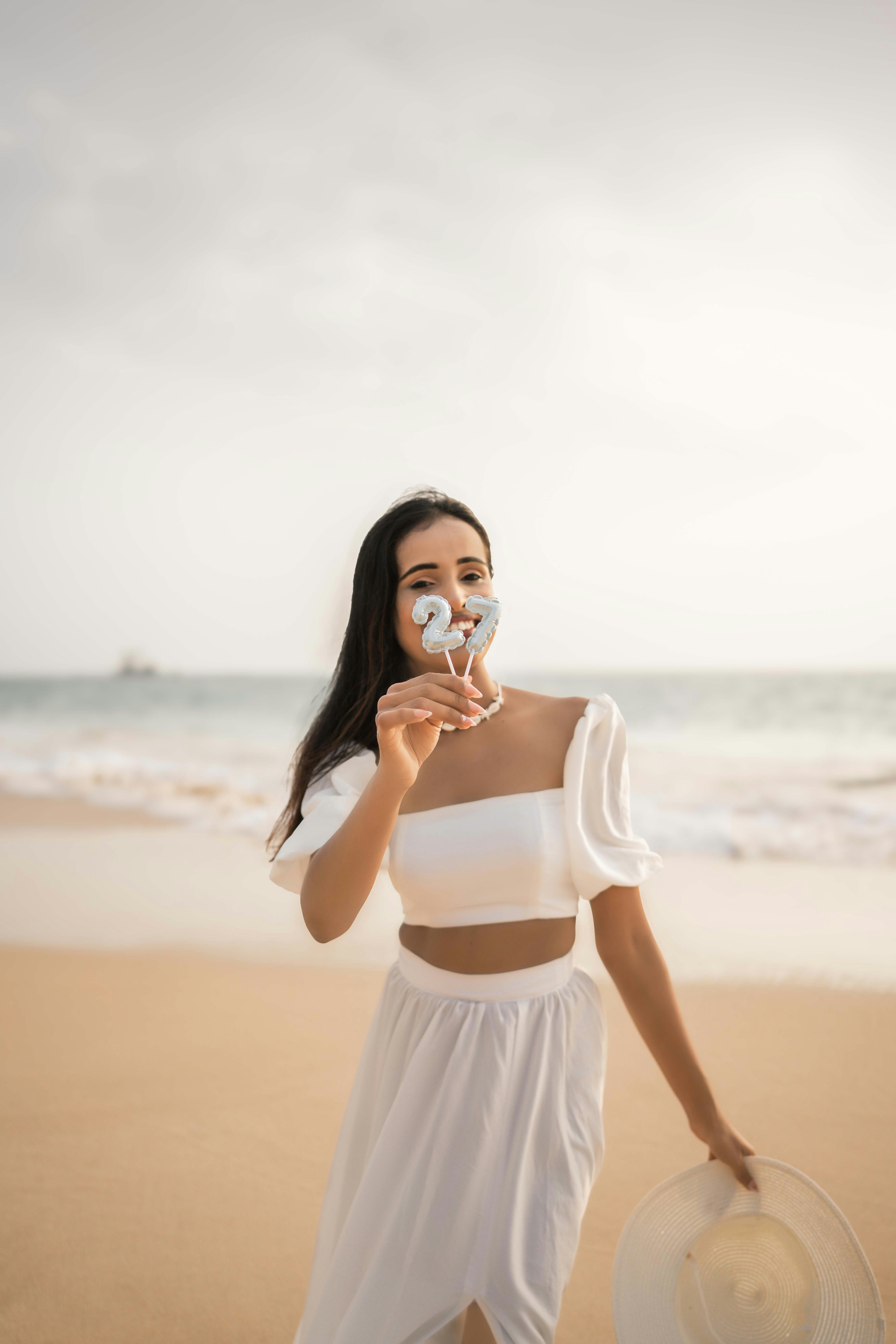 White Summer: A Brushed-White Moment on the Shore