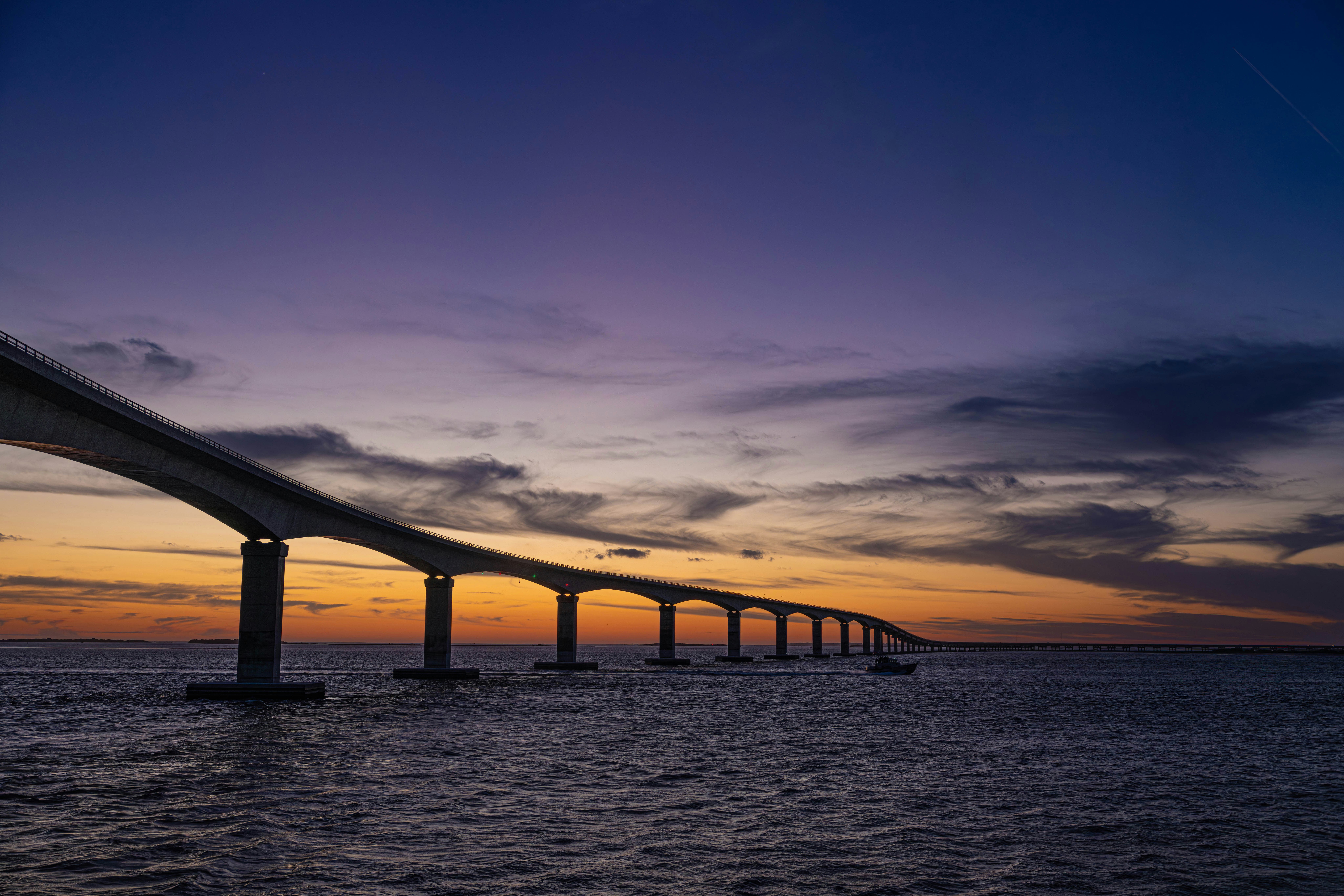 Sunset Span: A Longshore Miracle of Light and Steel