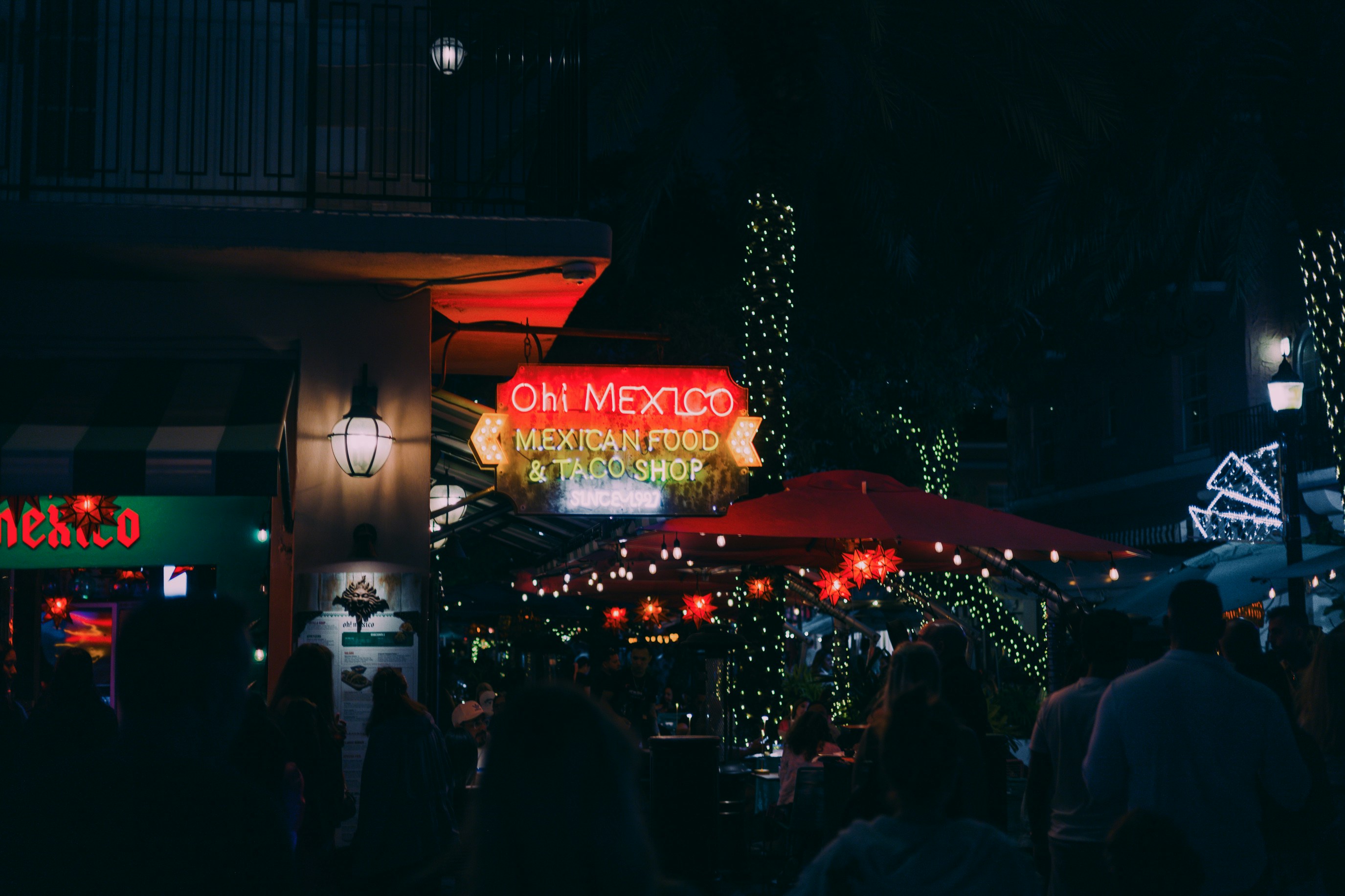 Neon Nights at the Mexican Market