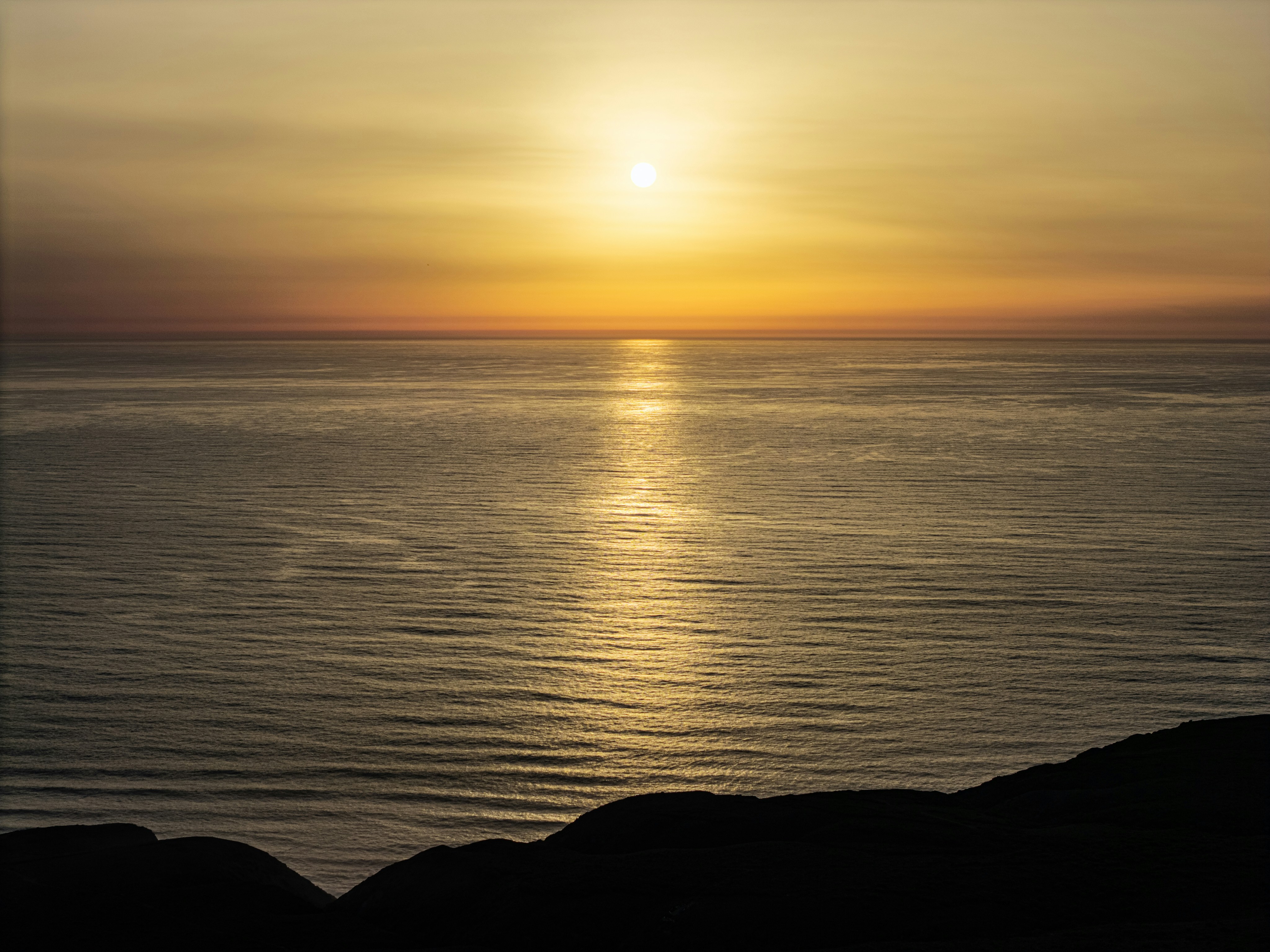 Quiet Horizon: Sunset Over a Silenced Sea