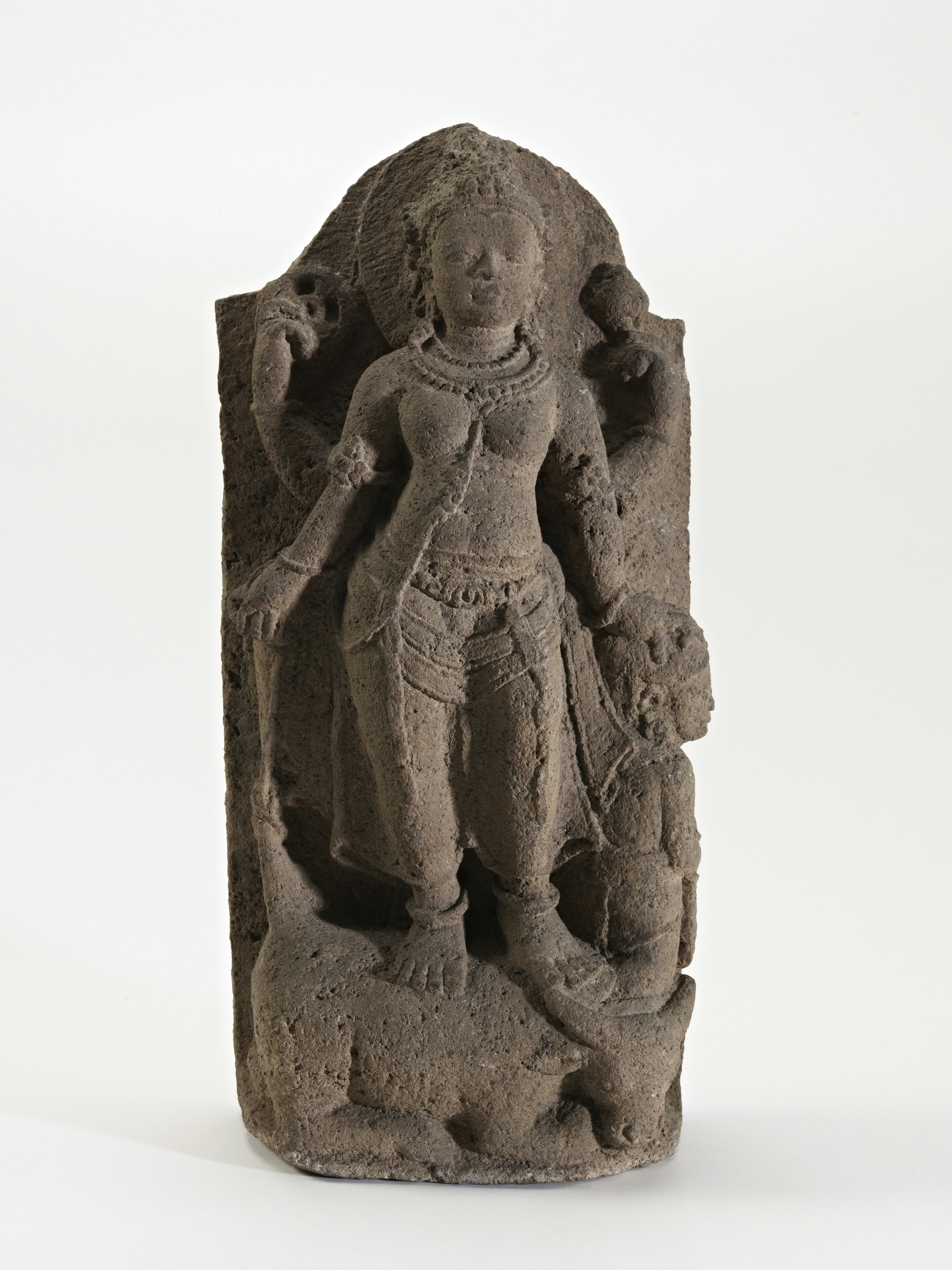 Stone Bodhisattva Fragment: A Central Figure in Carved Silence