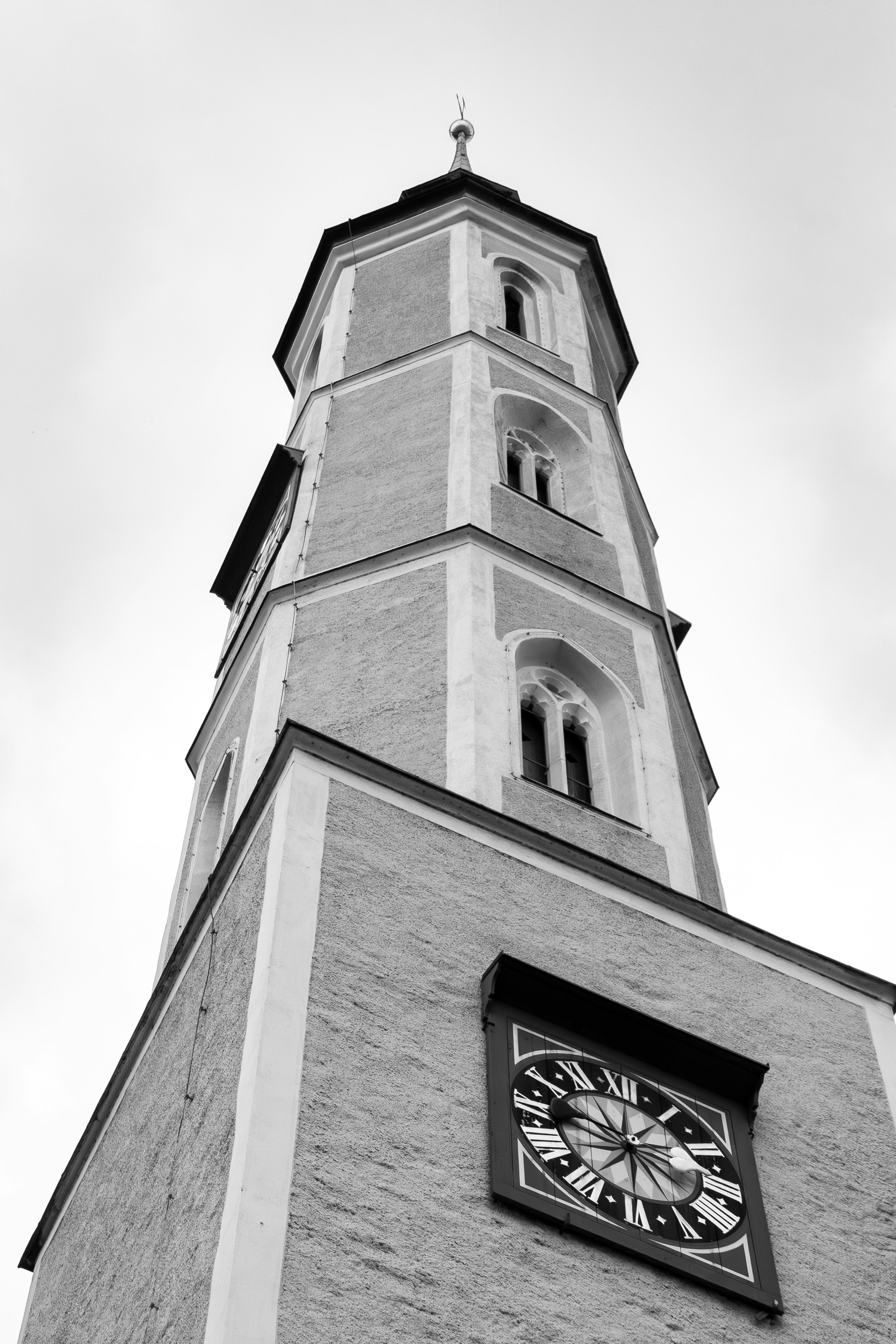 Vertical Sentinel: A Clock Tower Reaching Toward the Sky