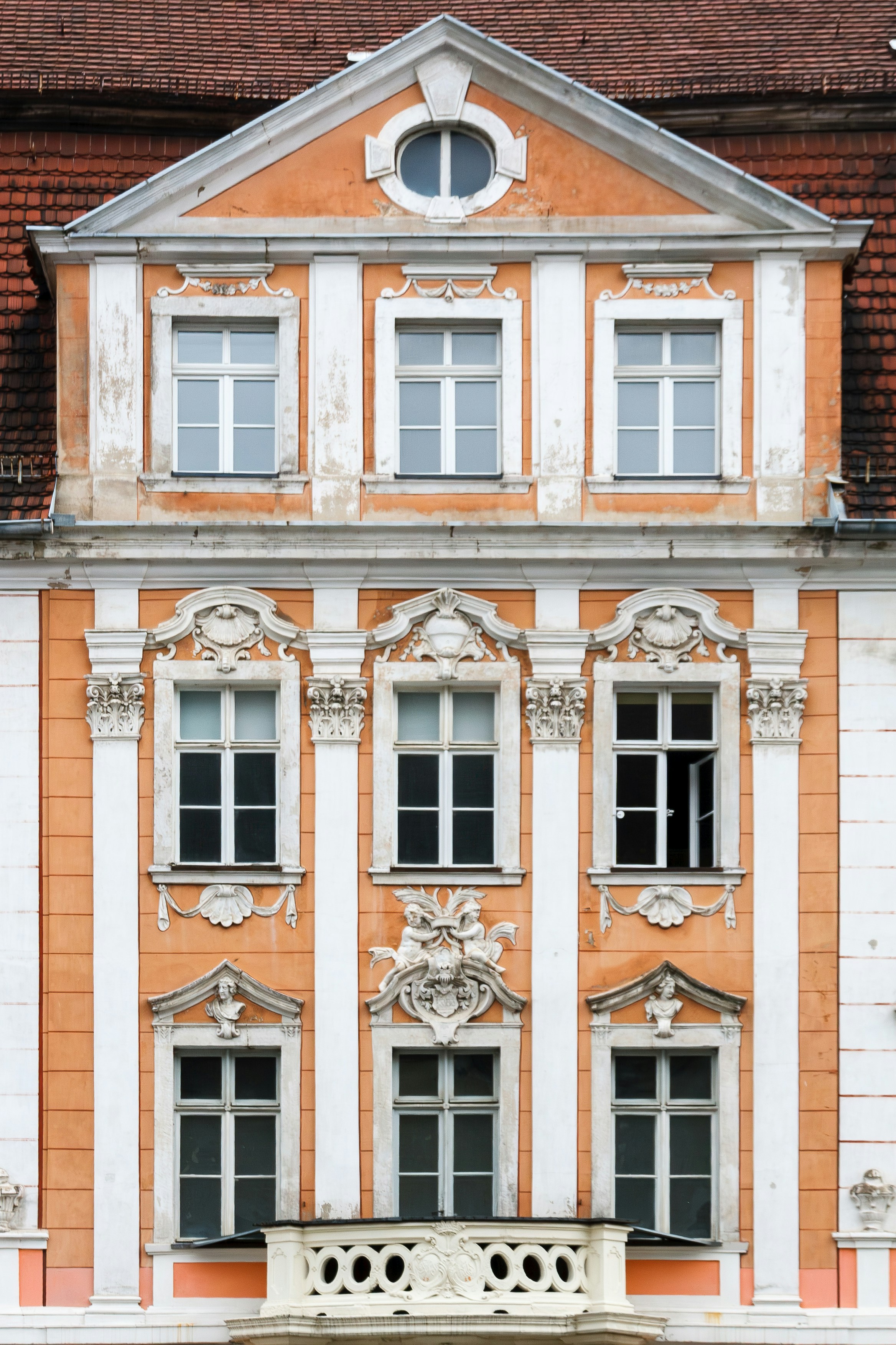 Ornate Facade in Warm Light