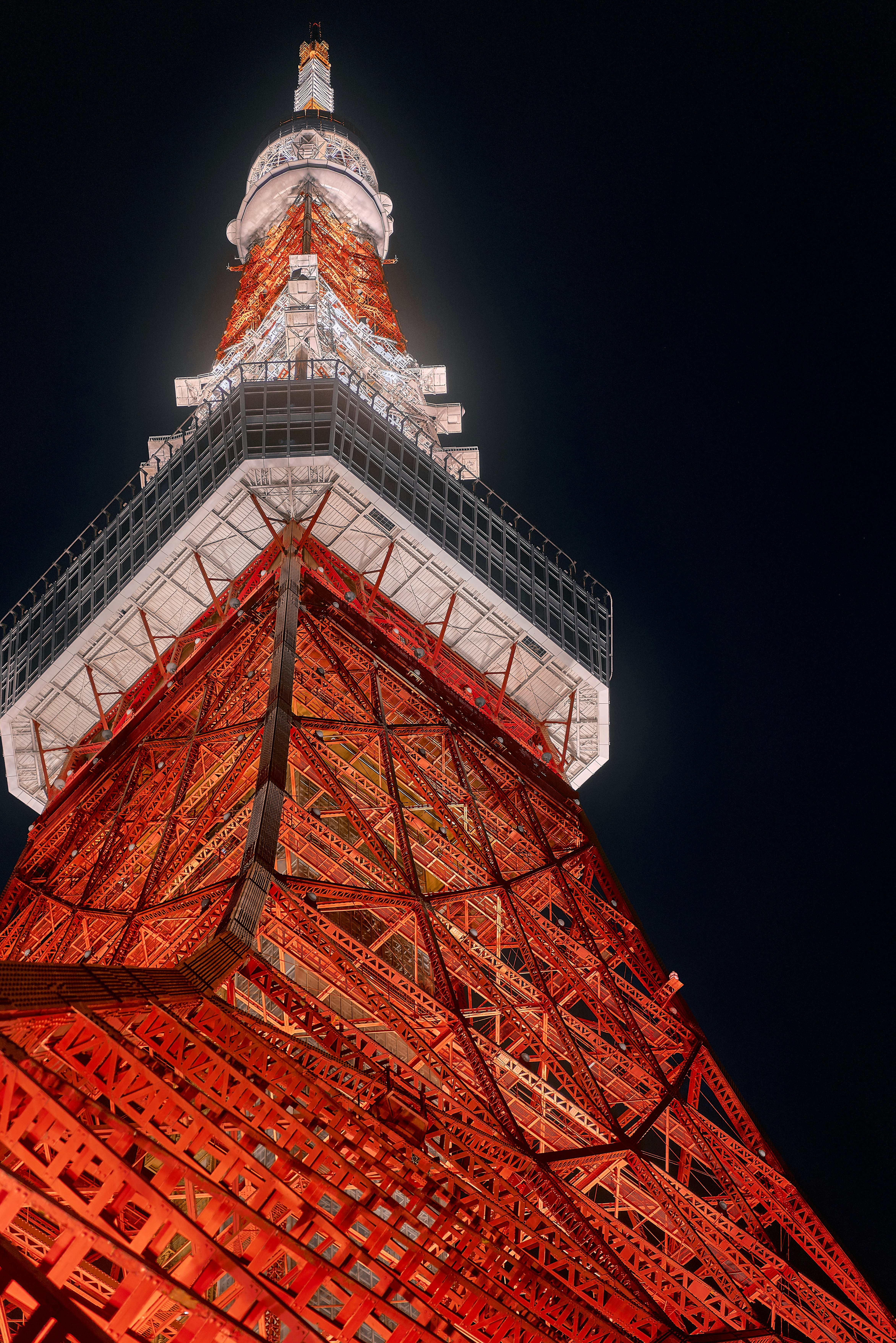Crimson Steel Spire: Night Portrait of Tokyo Tower