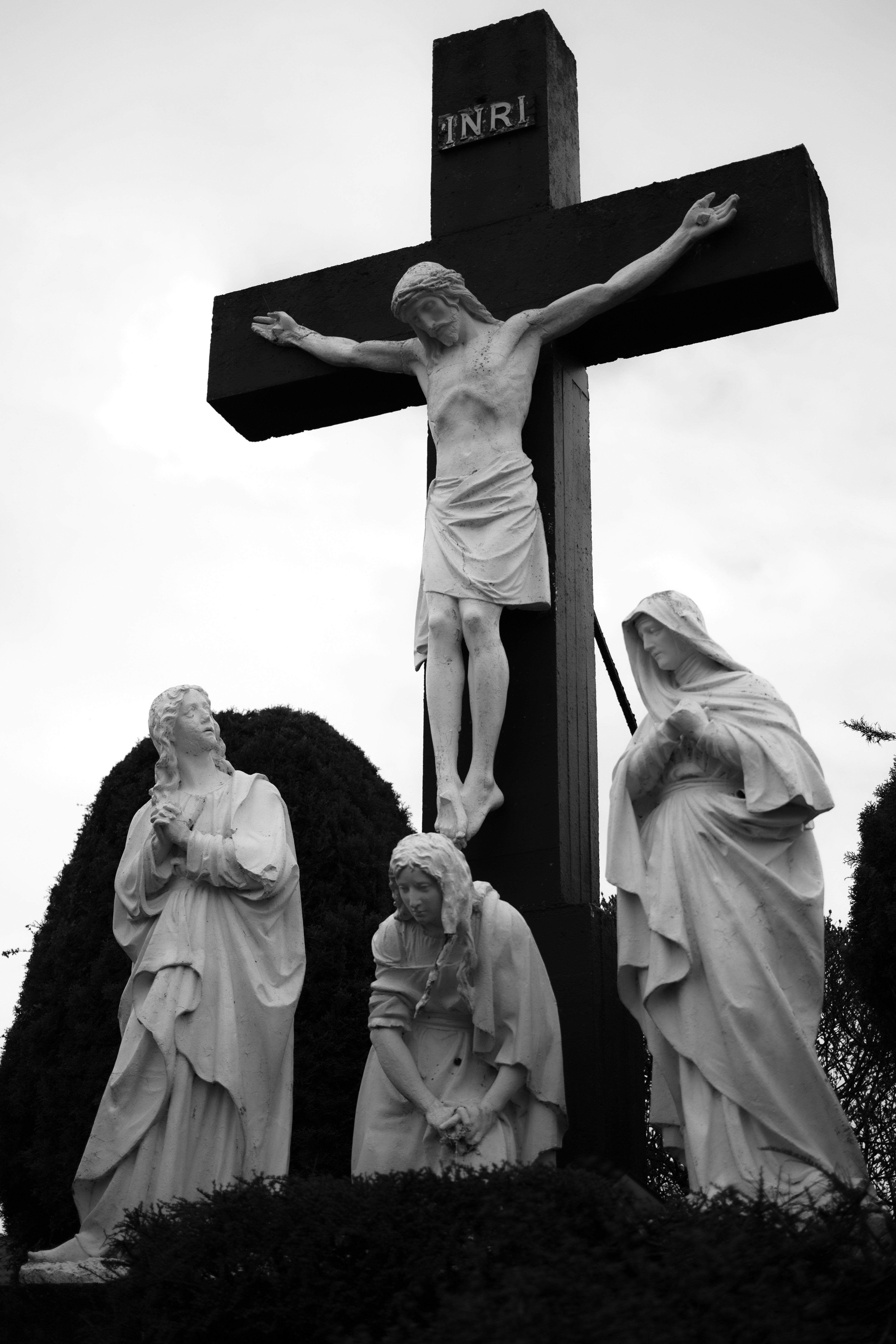 Crucifixion Monument in Silent Vigil