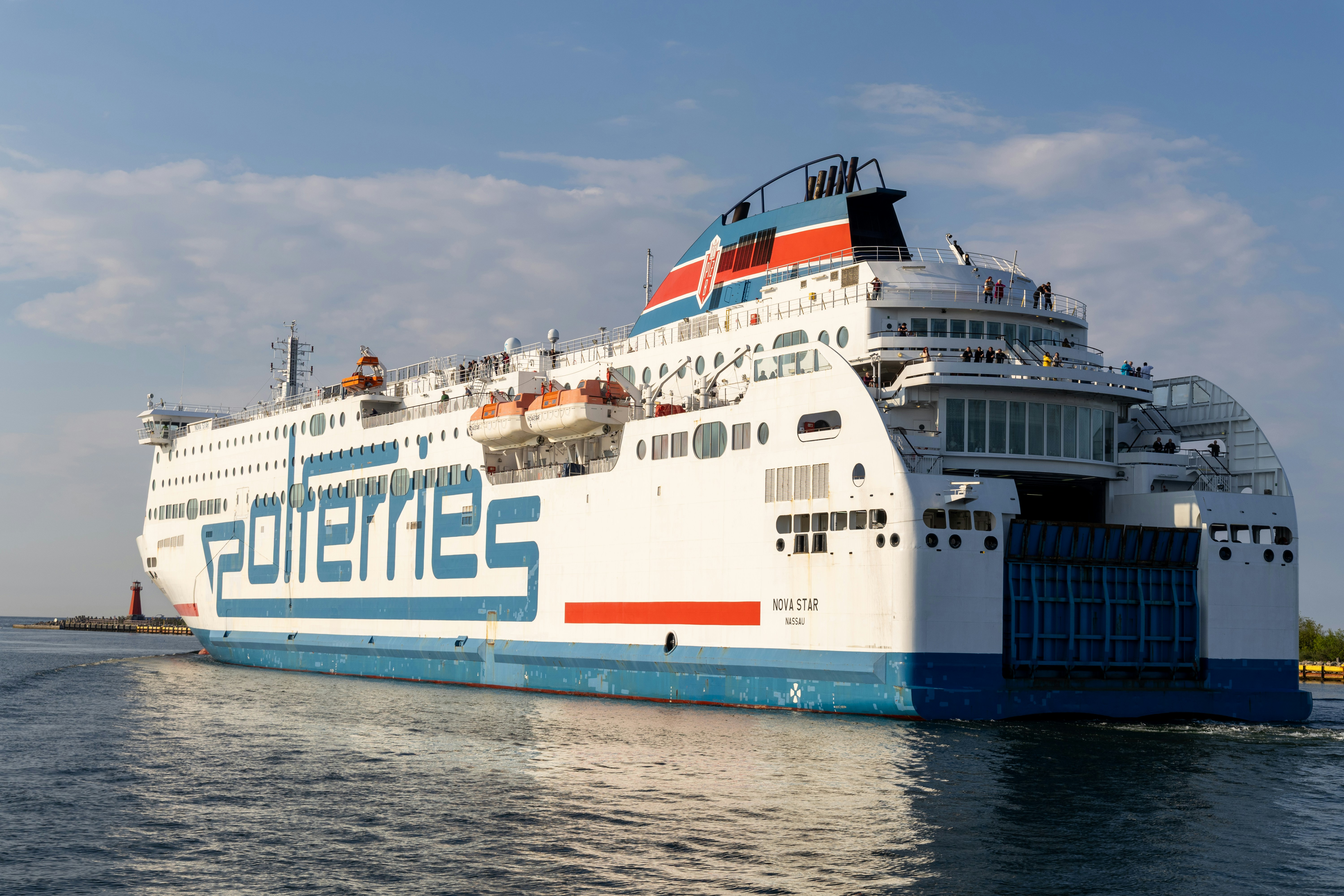 The Mighty Ferry: A Continental Titan Anchored at Sea