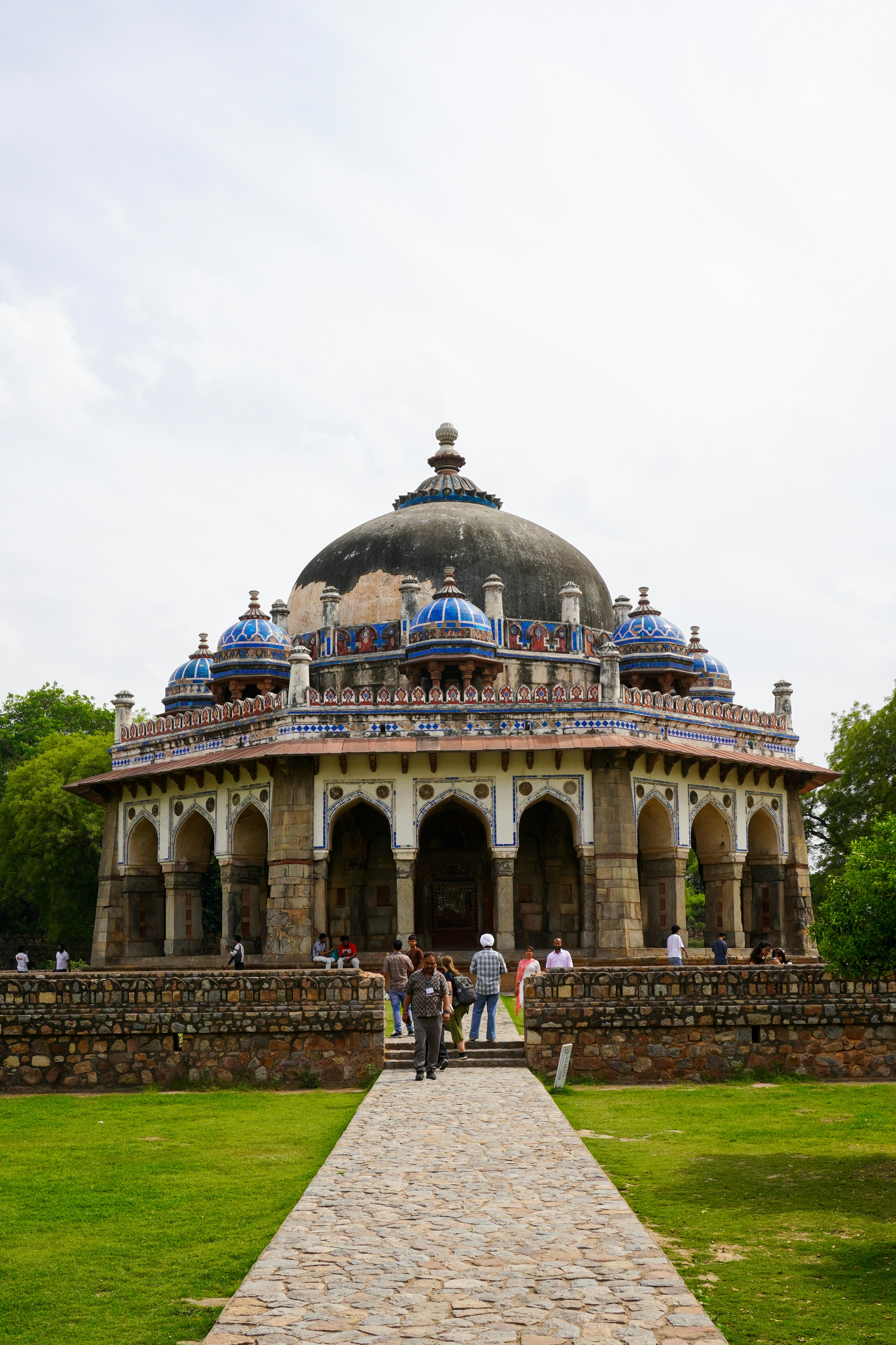Carved Dome and Arcade: A Jain Temple Panorama
