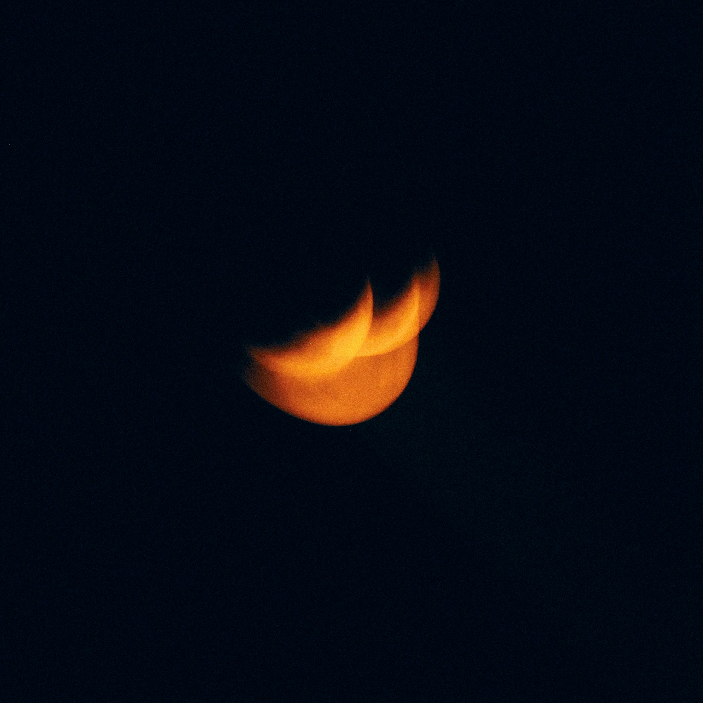 Moon Mosaic: A Cropped Crescent in Night’s Quiet